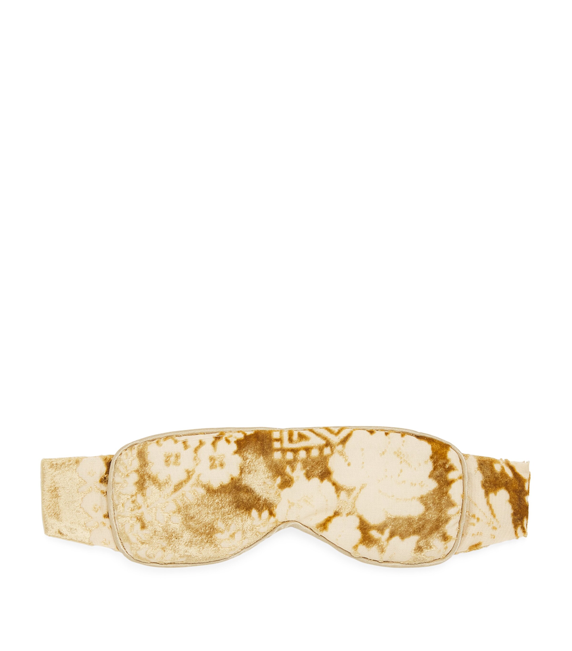 Daniel Hanson Gold Silk Floral Eye Mask | Harrods US