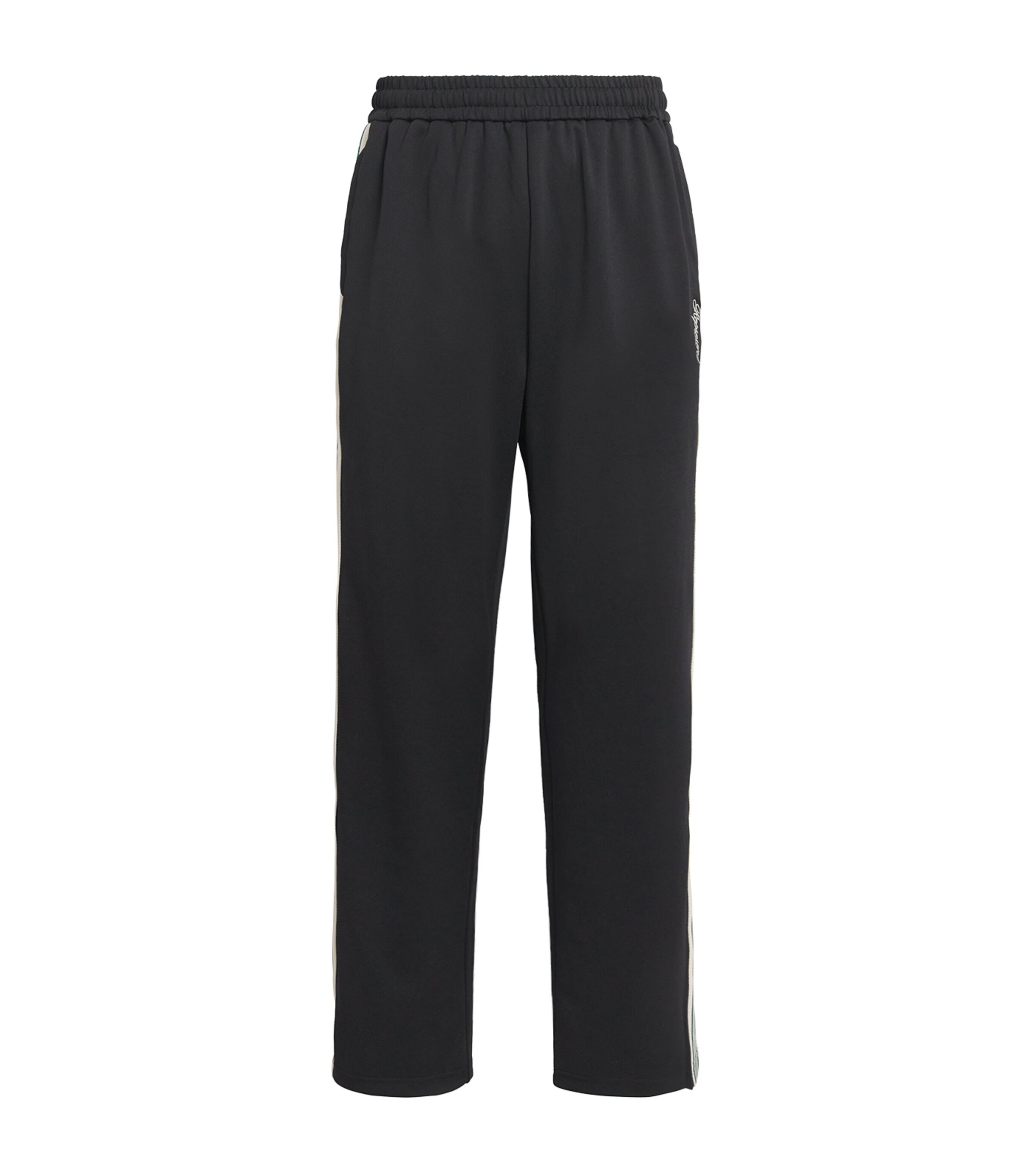 Represent Black Stretch-Jersey Side-Stripe Sweatpants | Harrods UK