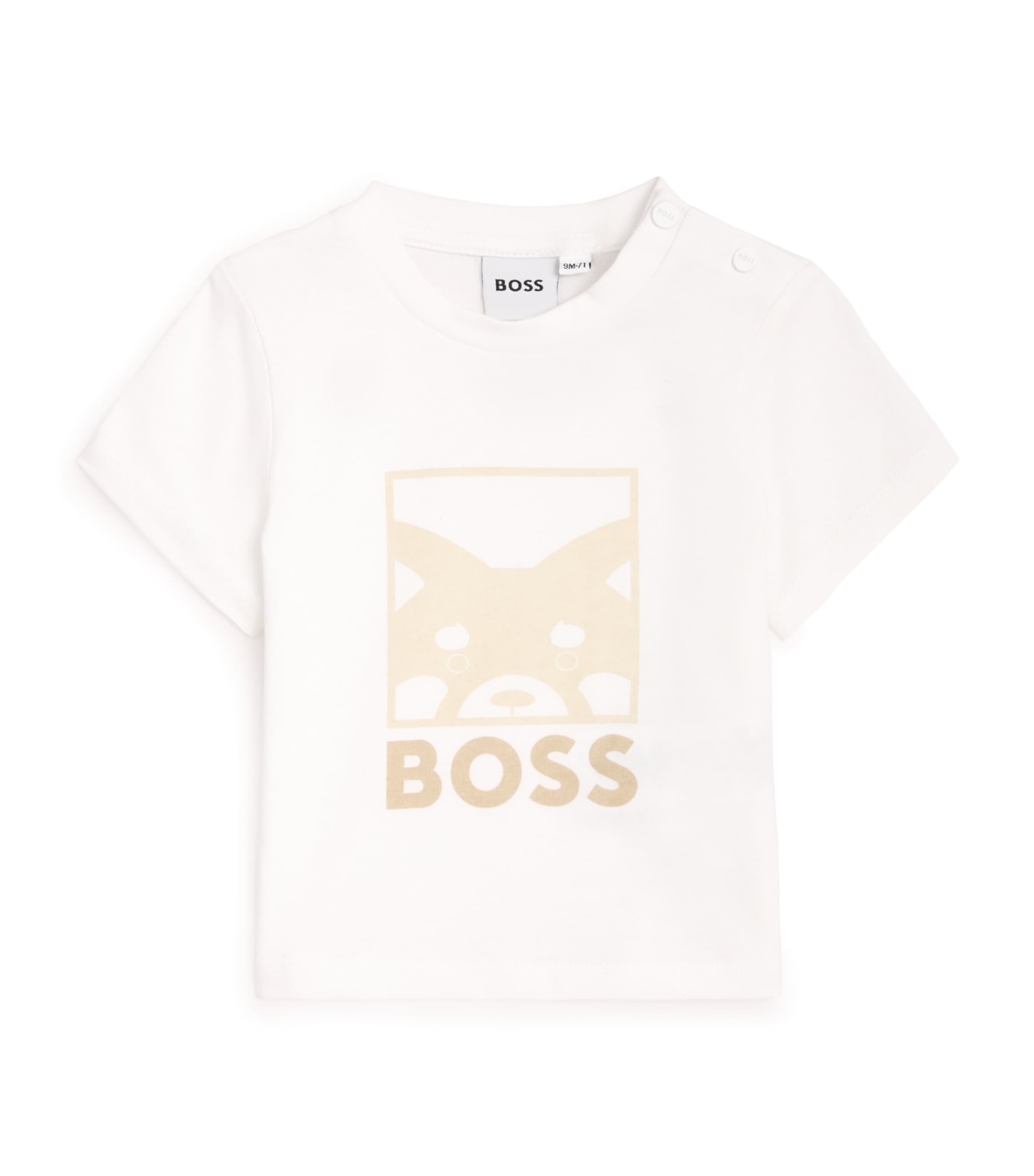 BOSS Kidswear White Cotton Animal Logo T-Shirt (1-18 Months) | Harrods UK