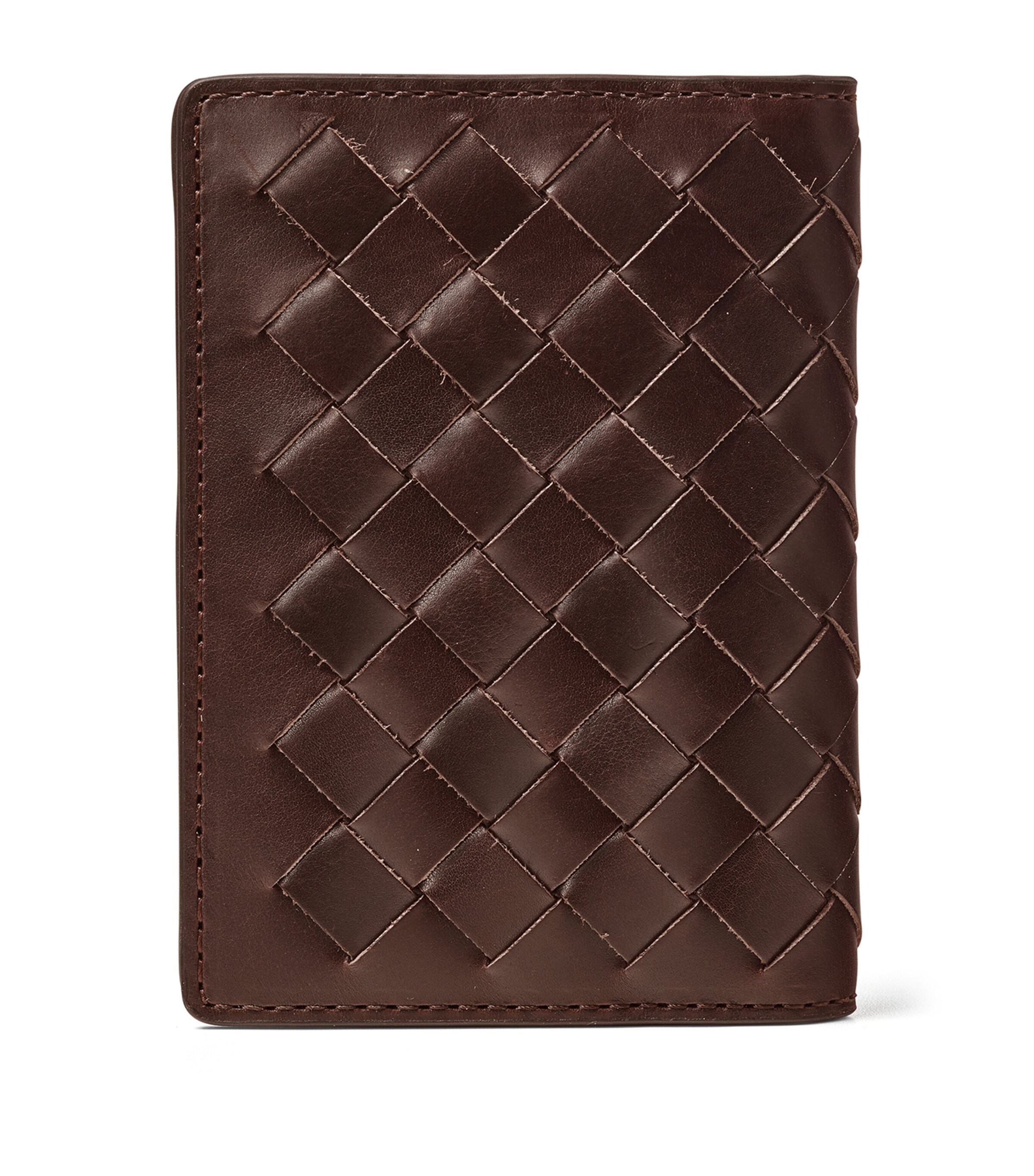 Aspinal Of London Brown Leather Double Fold Card Holder | Harrods US