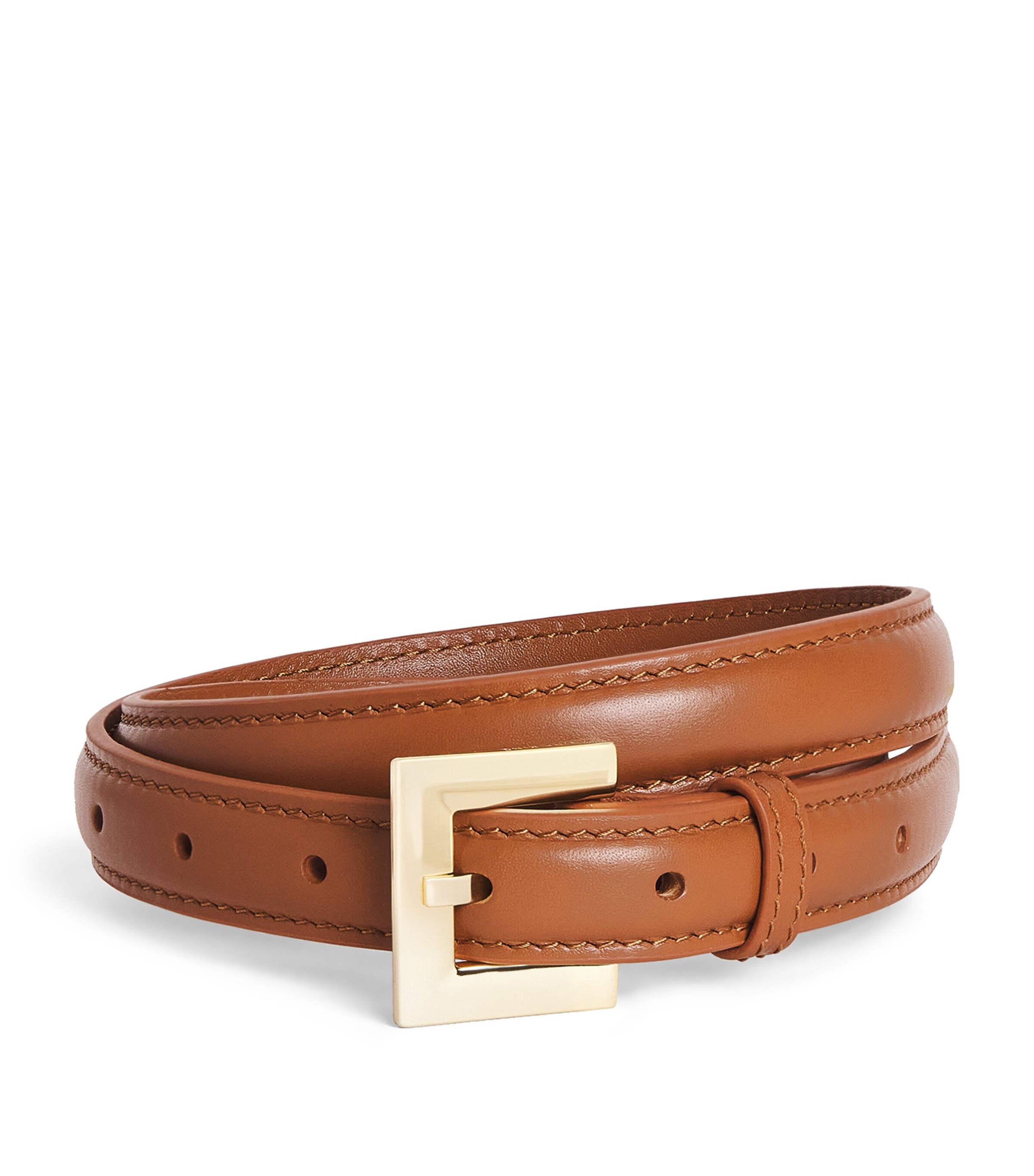 ANINE BING Brown Leather Nicola Belt | Harrods CA