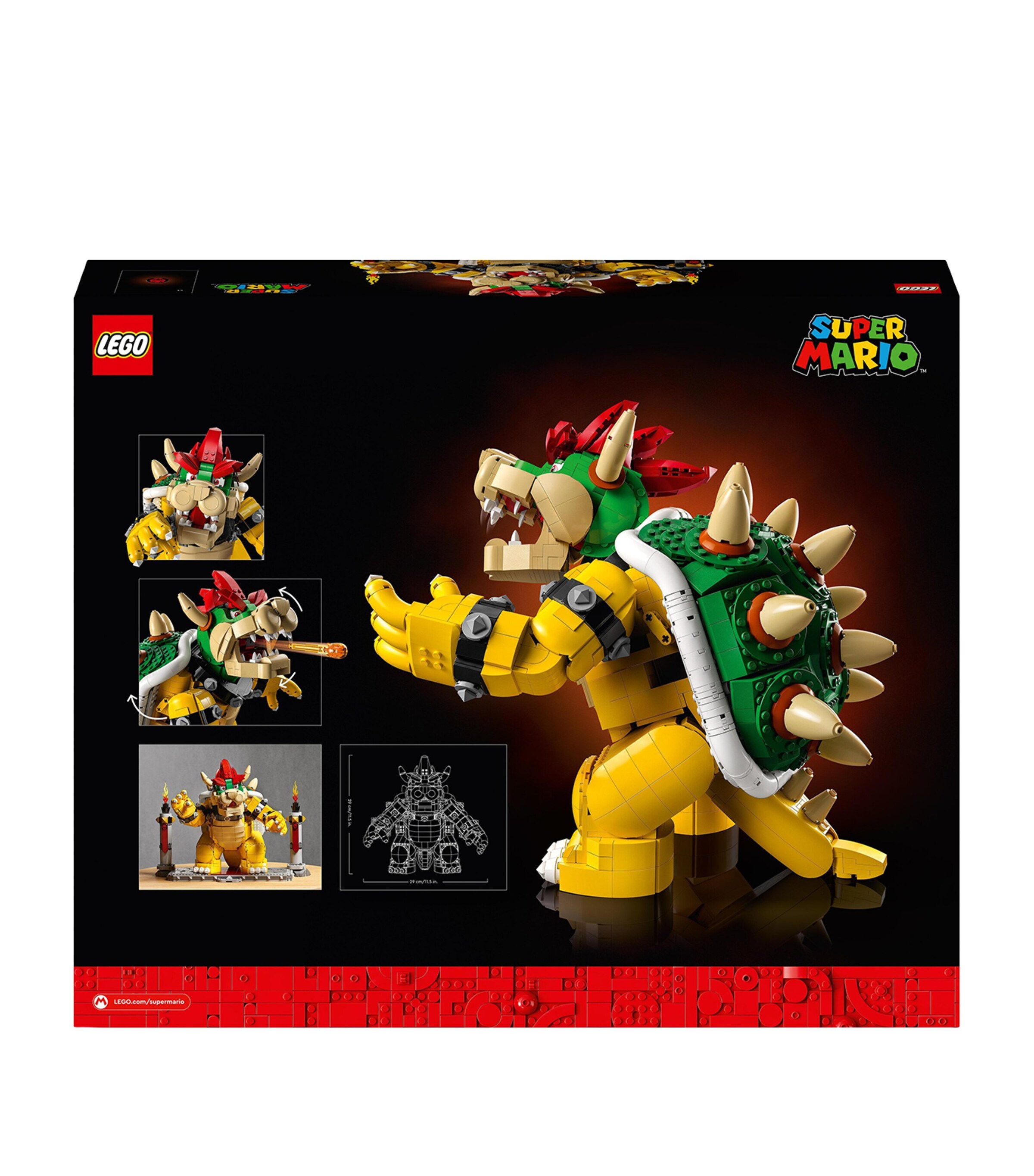 Lego Super Mario The Mighty Bowser Figure Set 71411 | Harrods UK