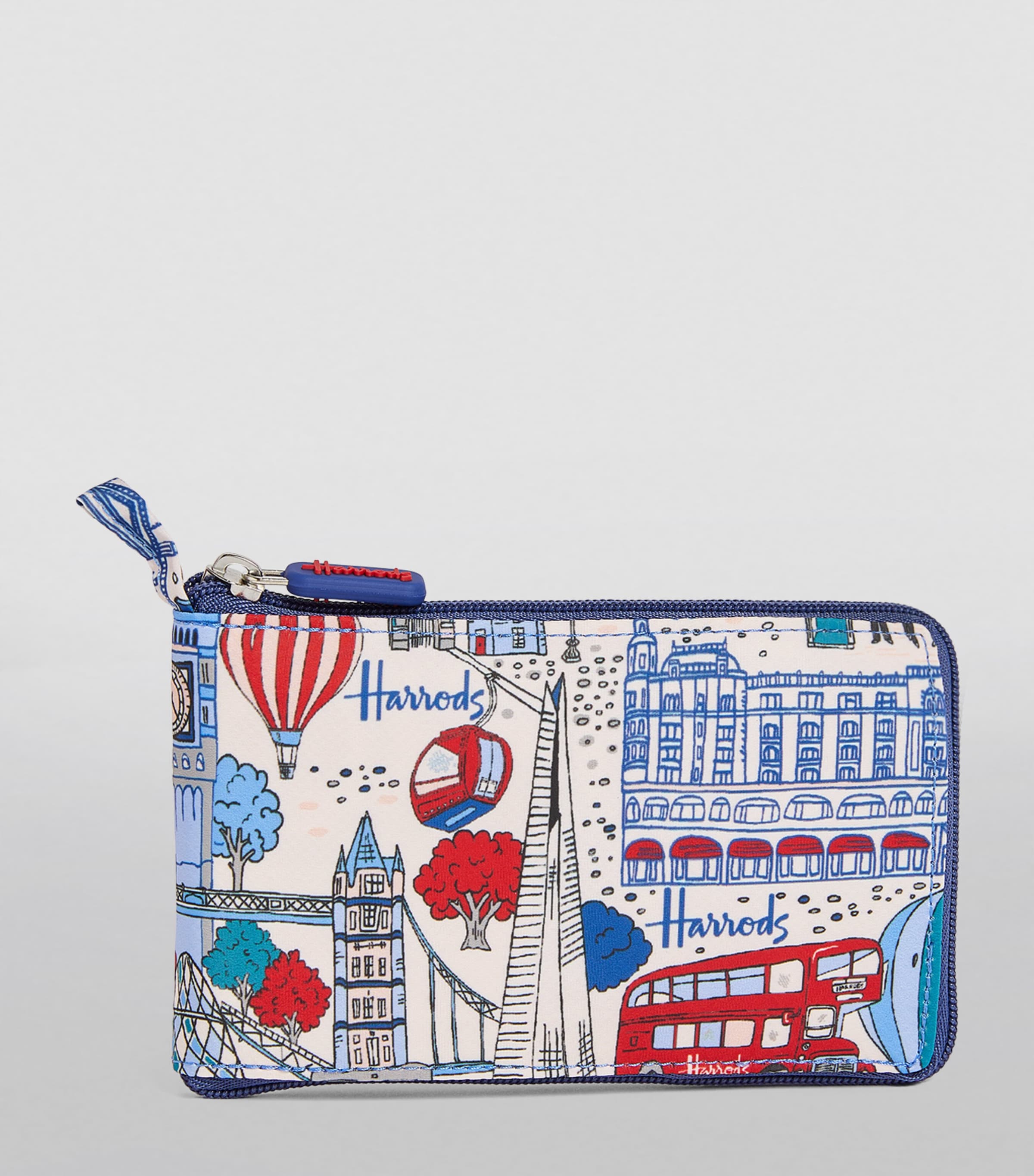 Harrods Blue Pretty City Foldaway Shopper Bag | Harrods UK