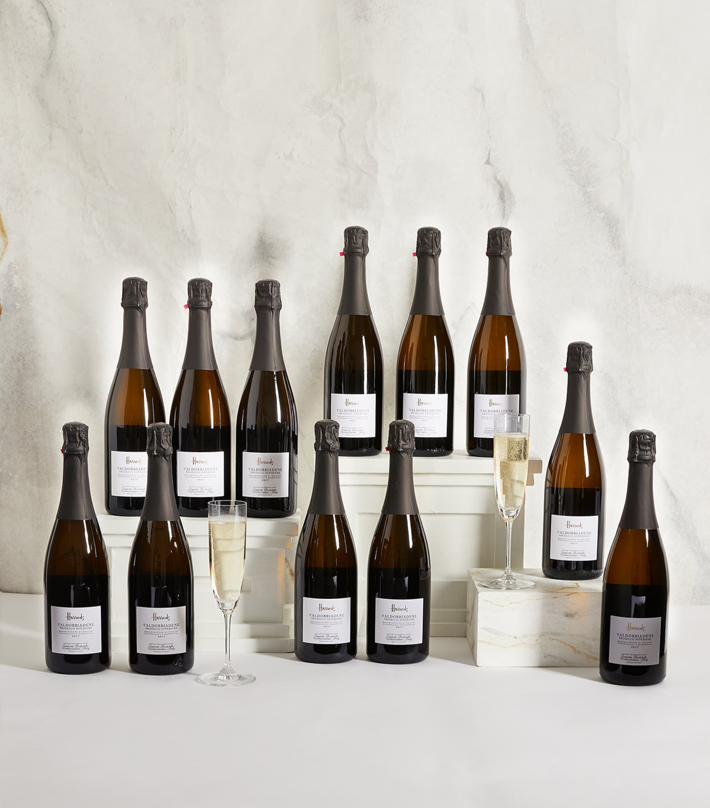 Harrods Prosecco Superiore Non-Vintage Case (12 Bottles) - Veneto ...