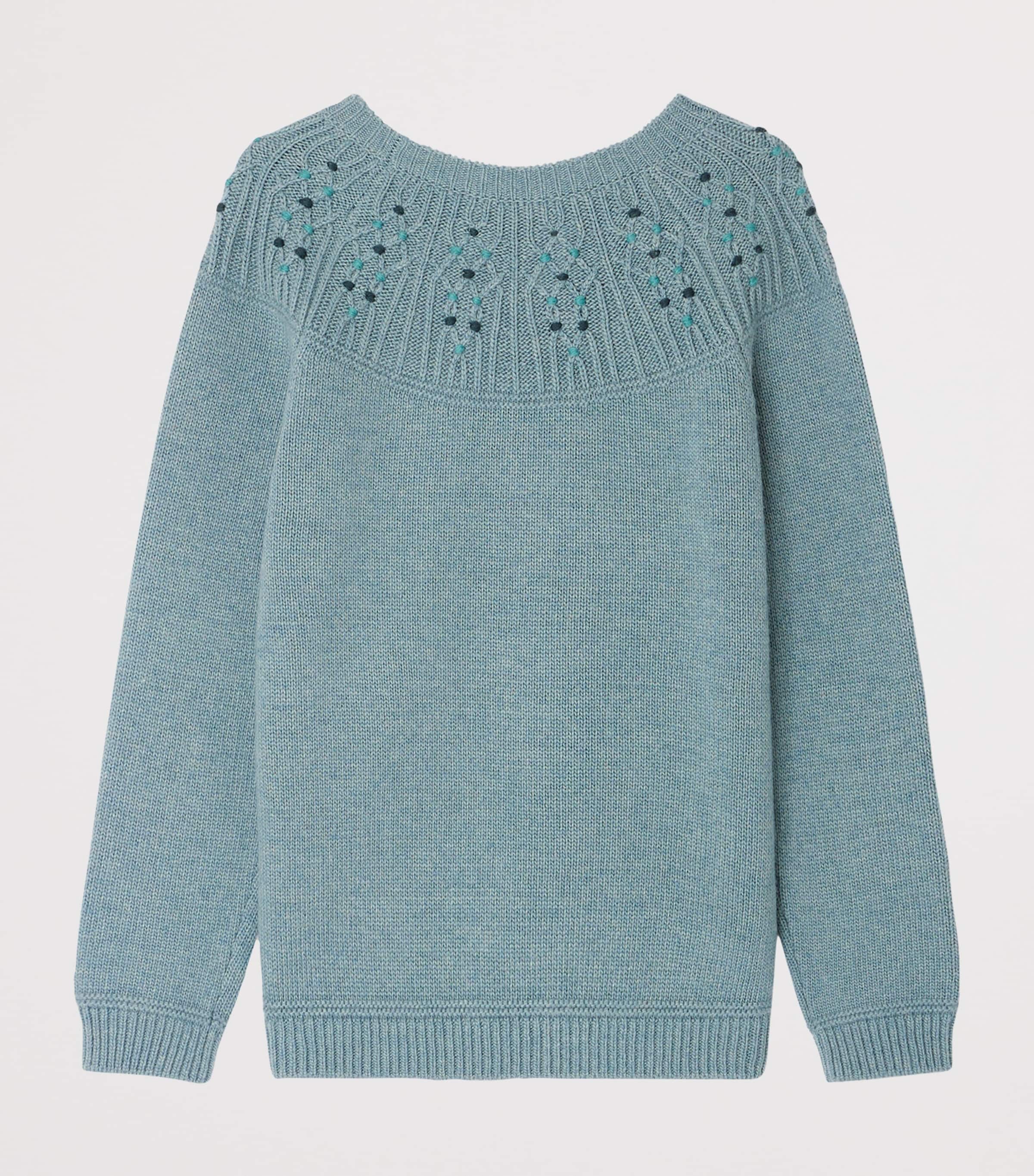 Bonpoint Green Embroidered-Detail Sweater (4-8 Years) | Harrods HK