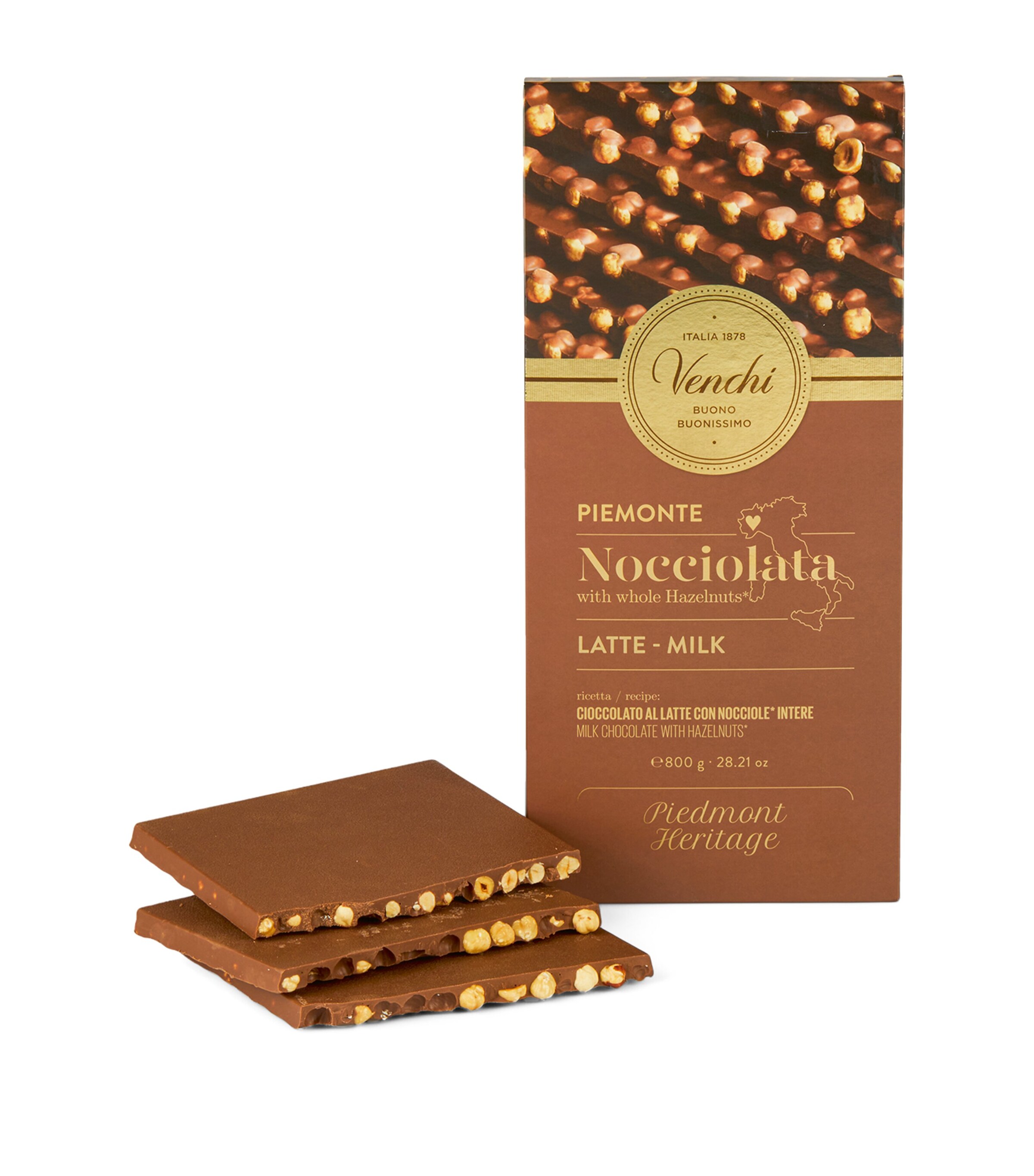 Venchi 1878 Milk Chocolate and Hazelnut Maxi Bar (800g) | Harrods US