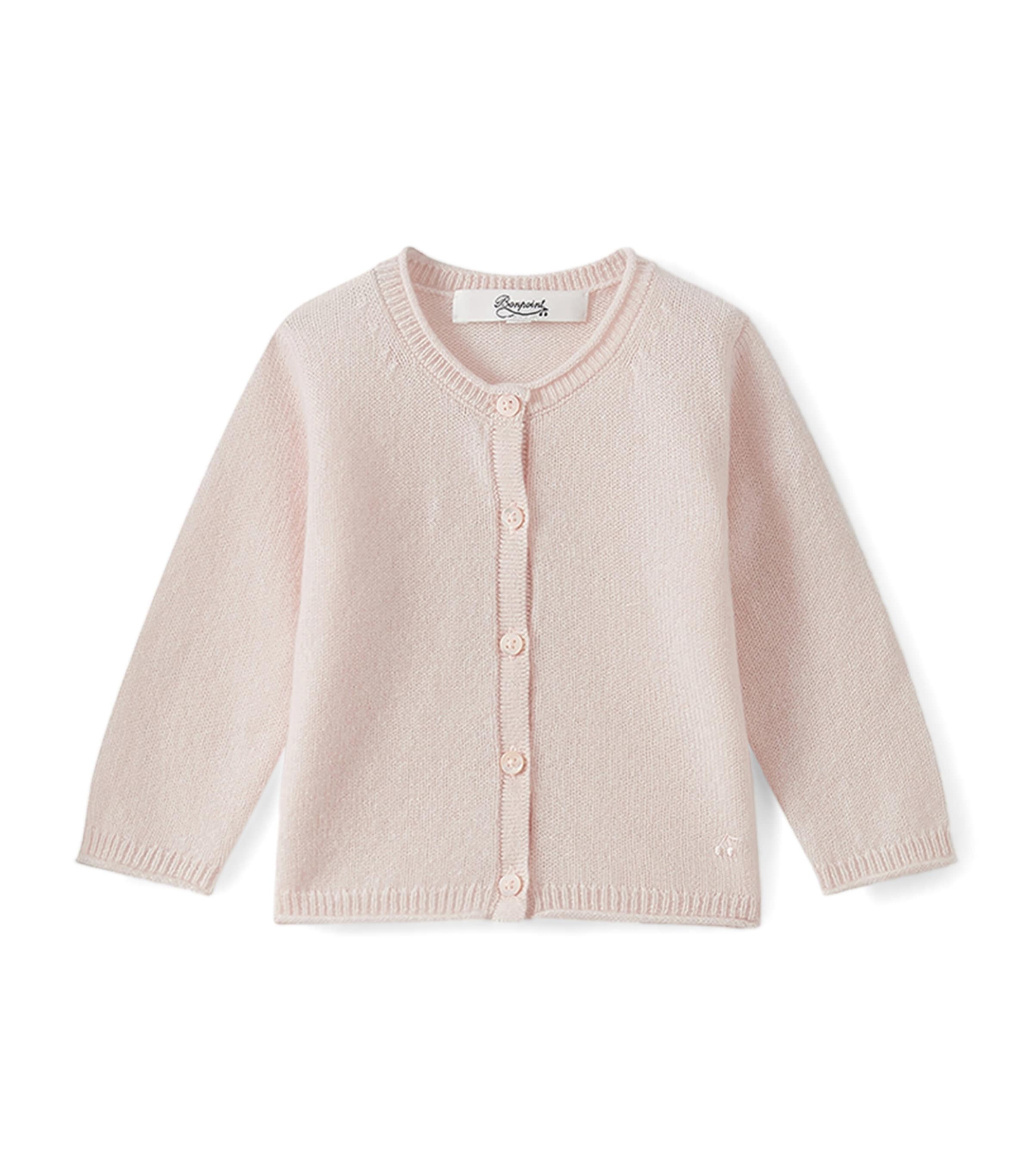 Bonpoint Pink Cashmere Cardigan (6 Months) | Harrods UK
