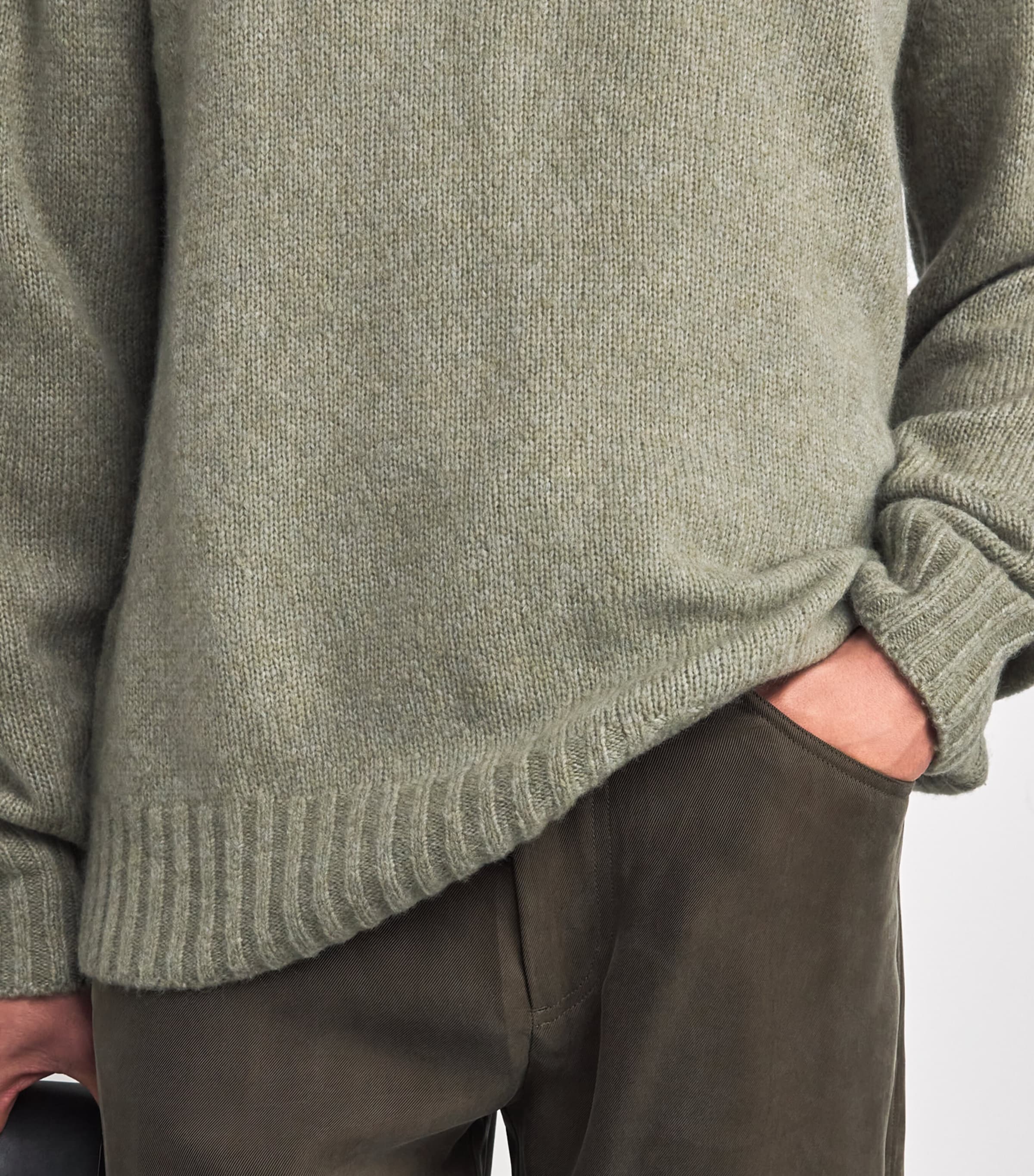 NN07 Green Merino Wool-Blend Lee Sweater | Harrods SG