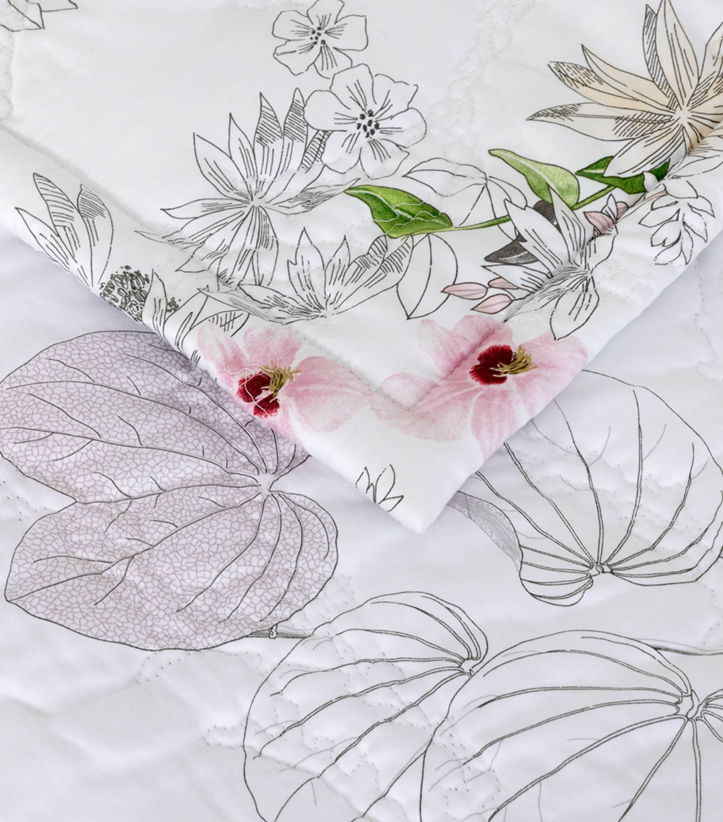 Yves Delorme Embroidered Orchidee King Bedcover (250cm x 250cm ...