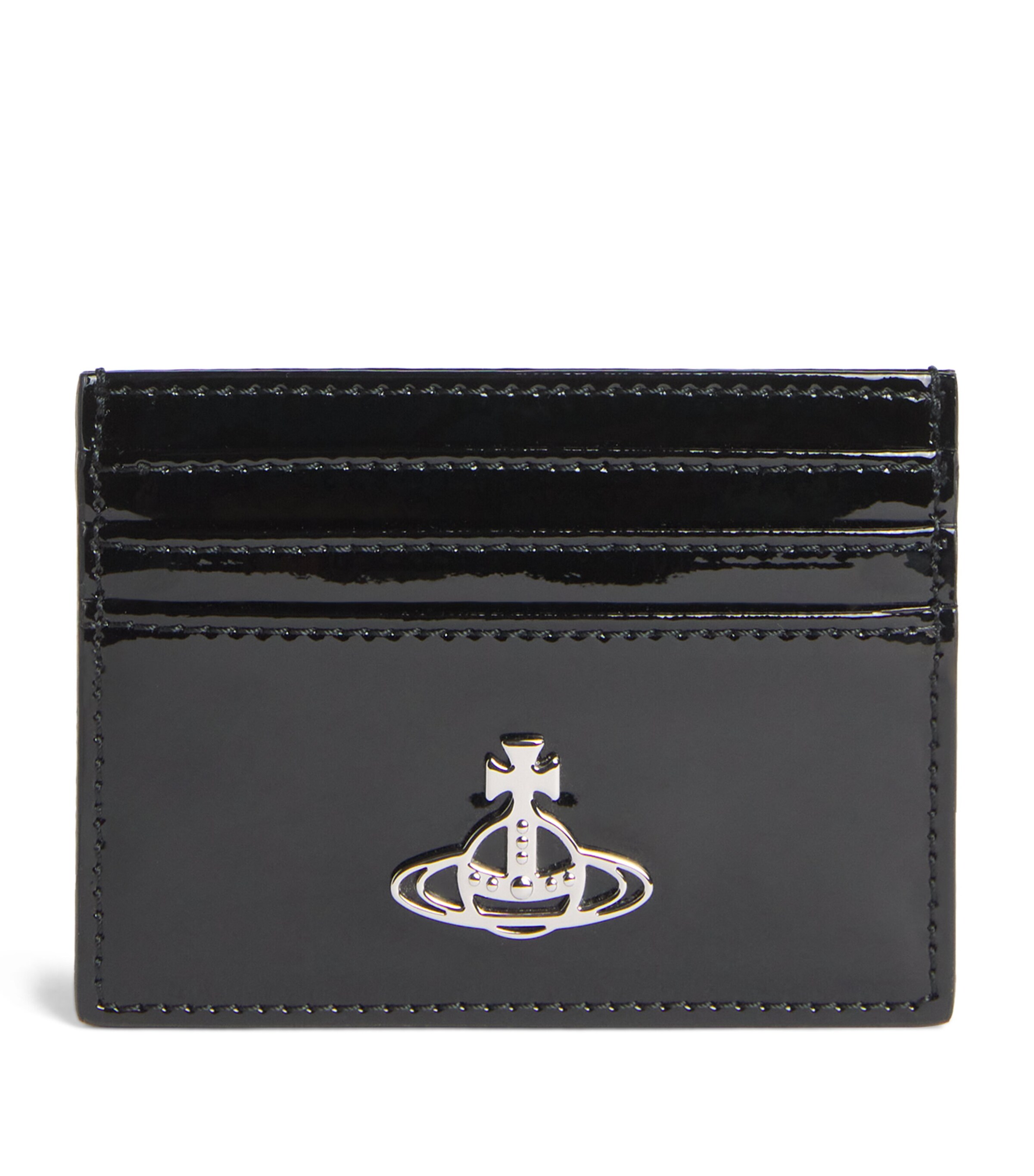 Vivienne Westwood Patent Leather Orb Card Holder | Harrods TW