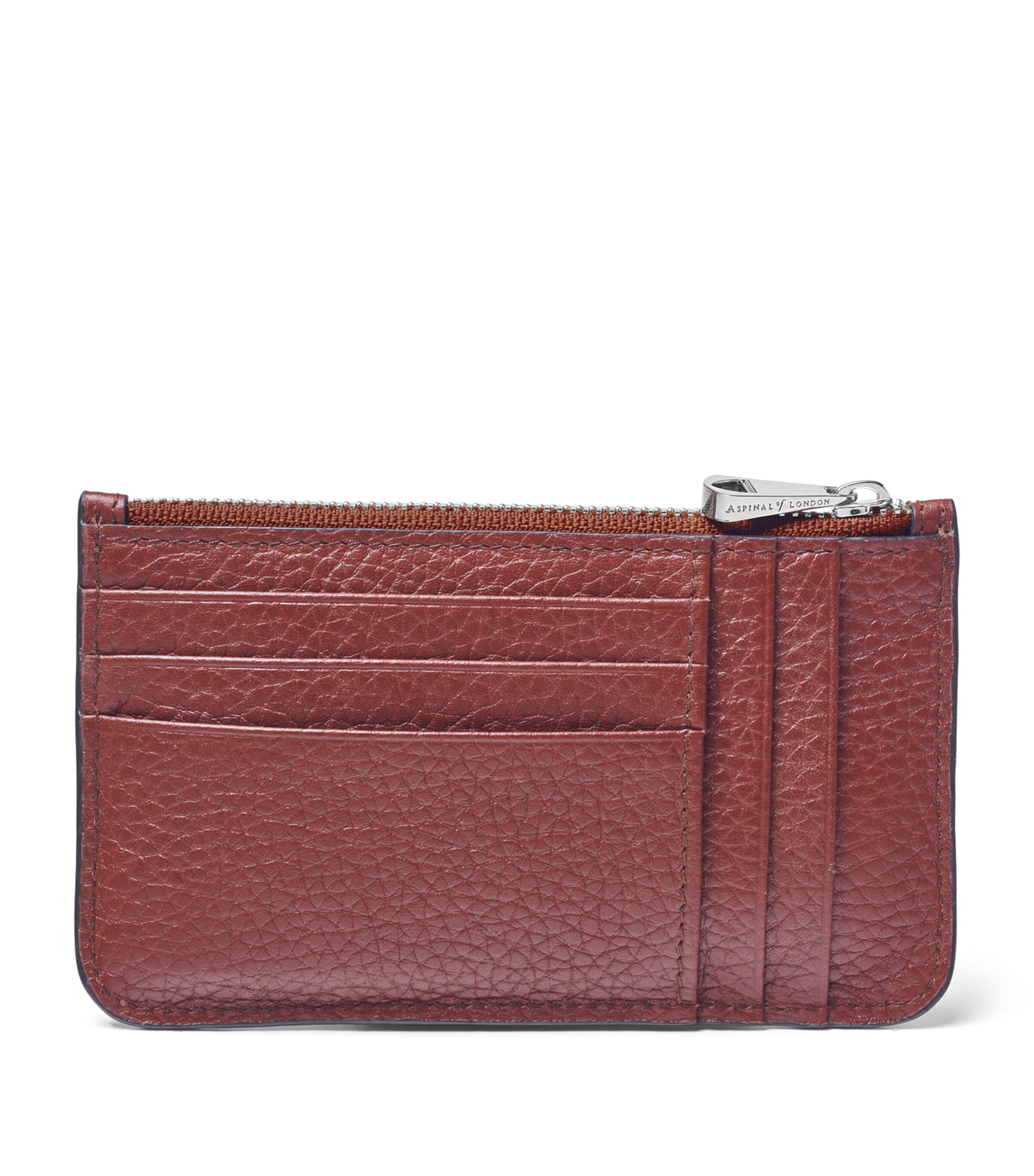 Aspinal Of London Red Leather Ella Card Holder | Harrods US