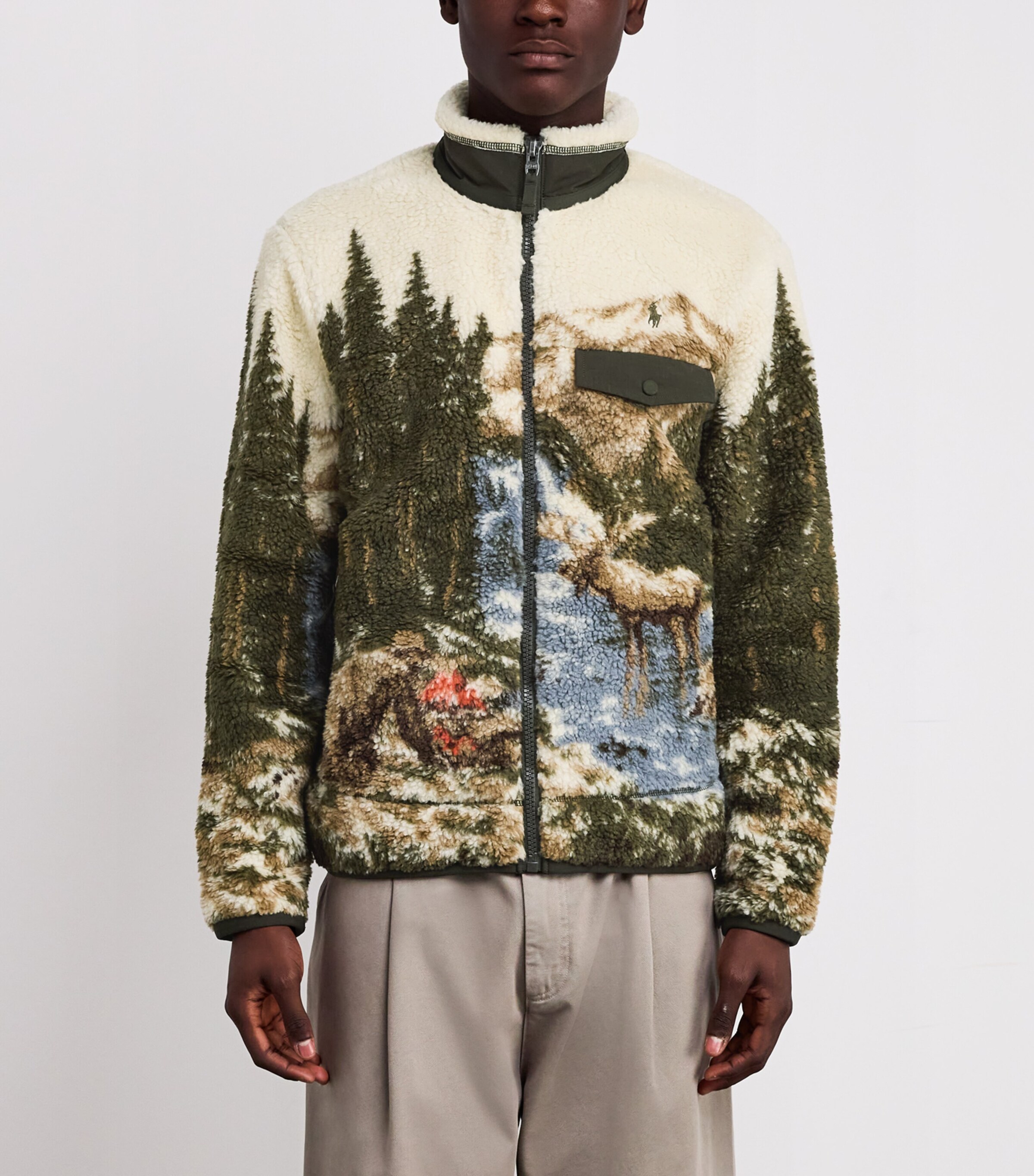 Polo Ralph Lauren Multi Fleece Mountain Graphic Jacket | Harrods US