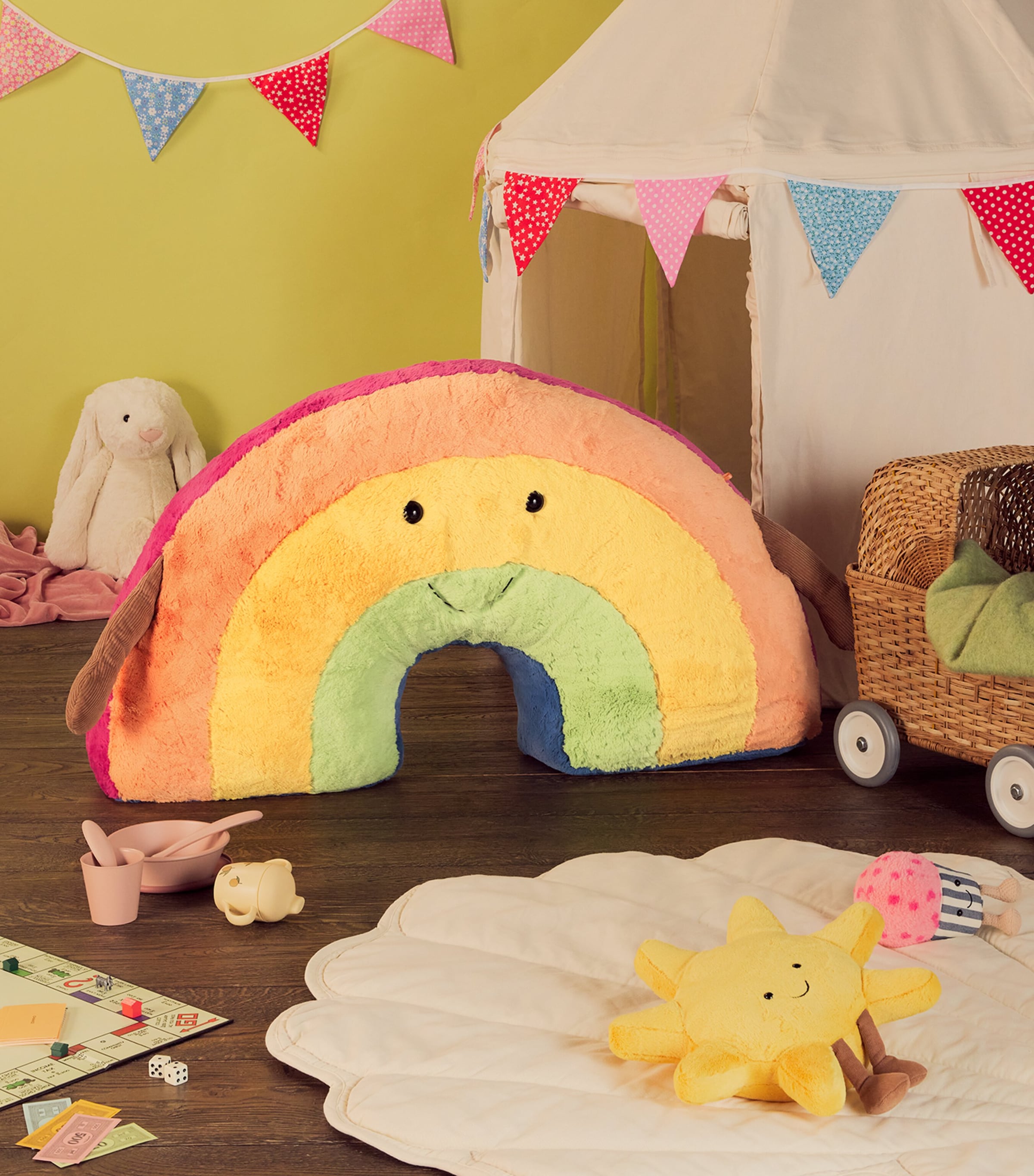 Jellycat Multi Gigantic Amusables Rainbow (52cm) | Harrods UK