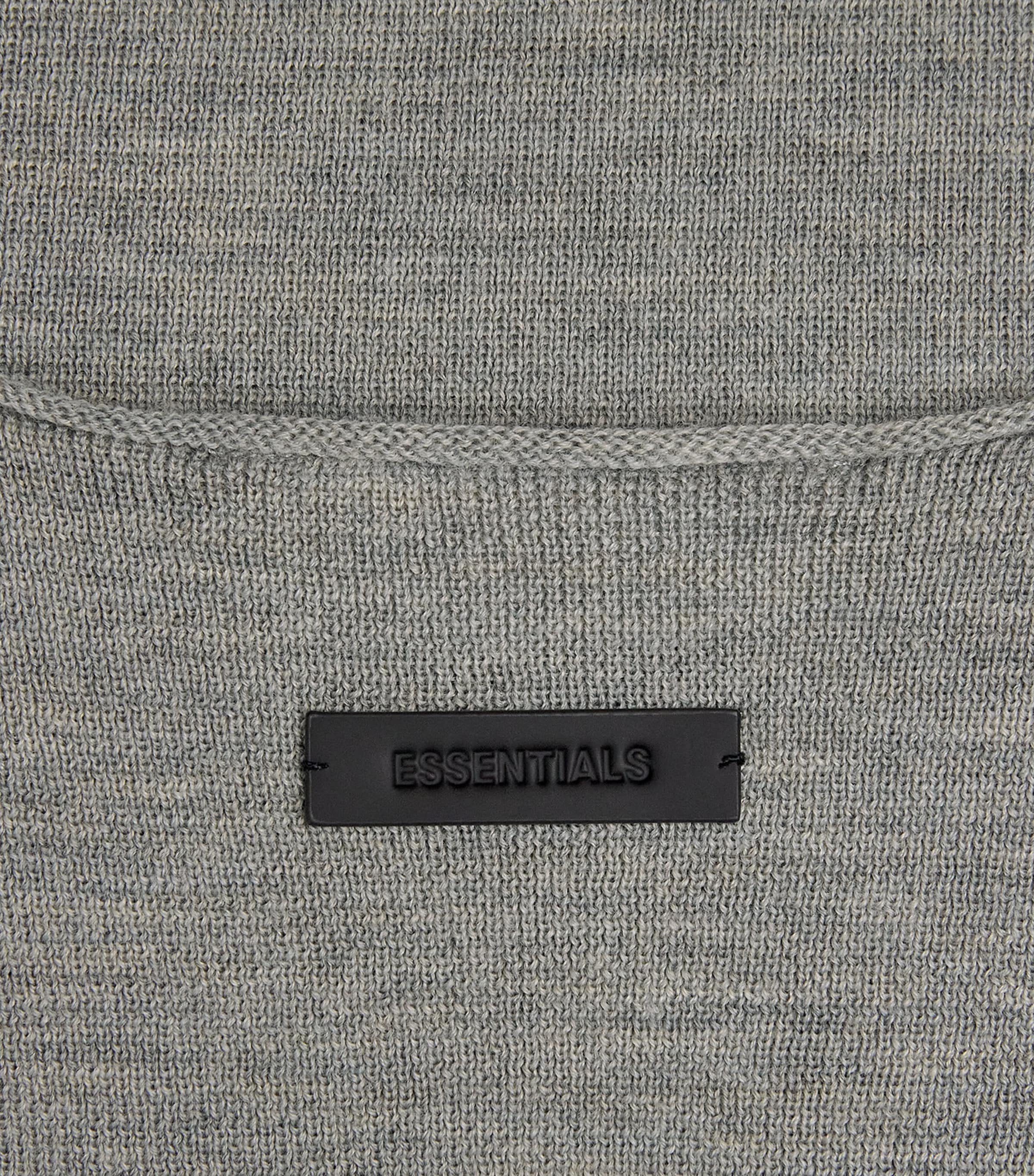 FEAR OF GOD ESSENTIALS Grey Wool Logo-Tag Sweater | Harrods IT