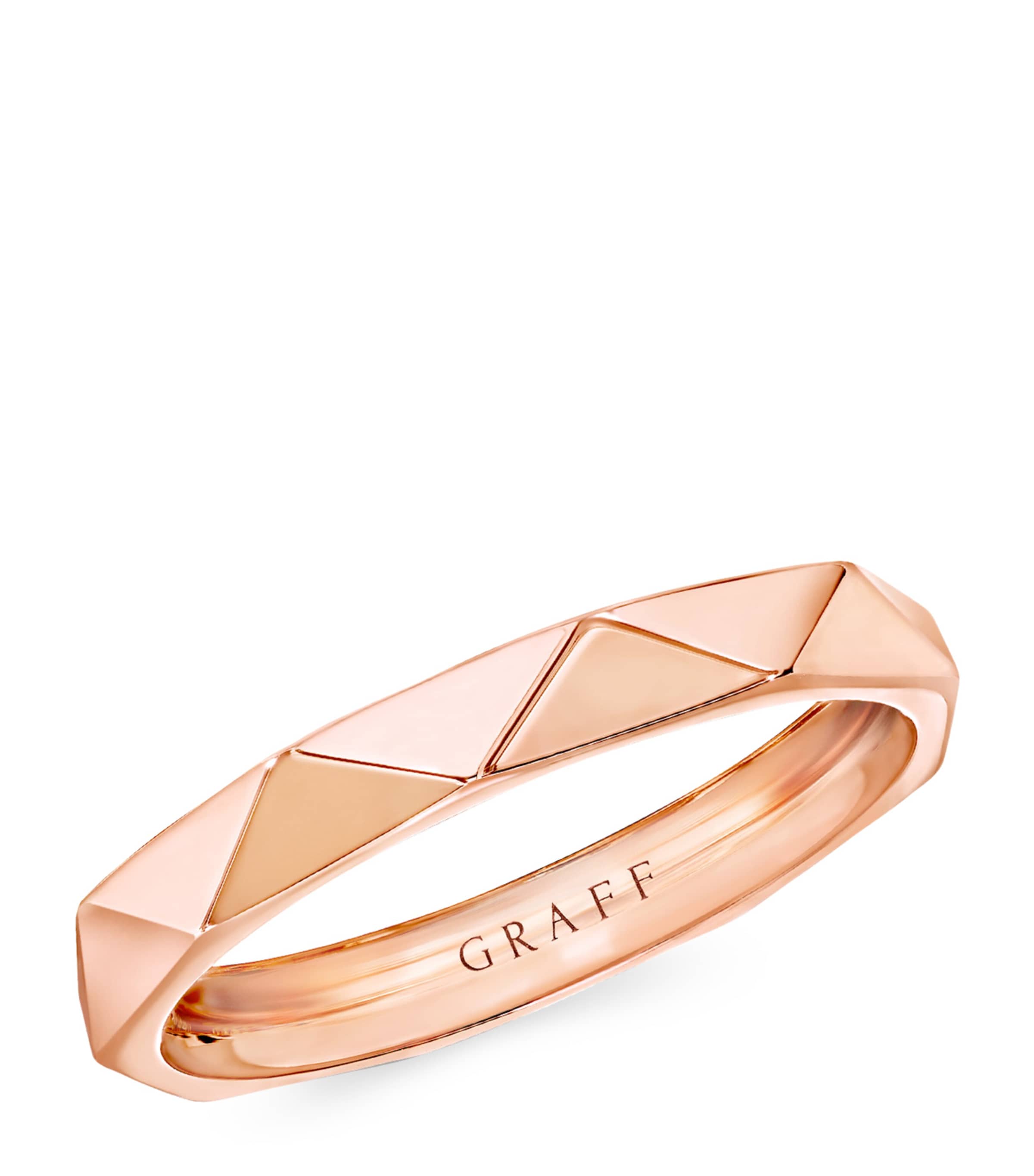 Graff Rose Gold Laurence Graff Signature Band (3.2mm) | Harrods UK