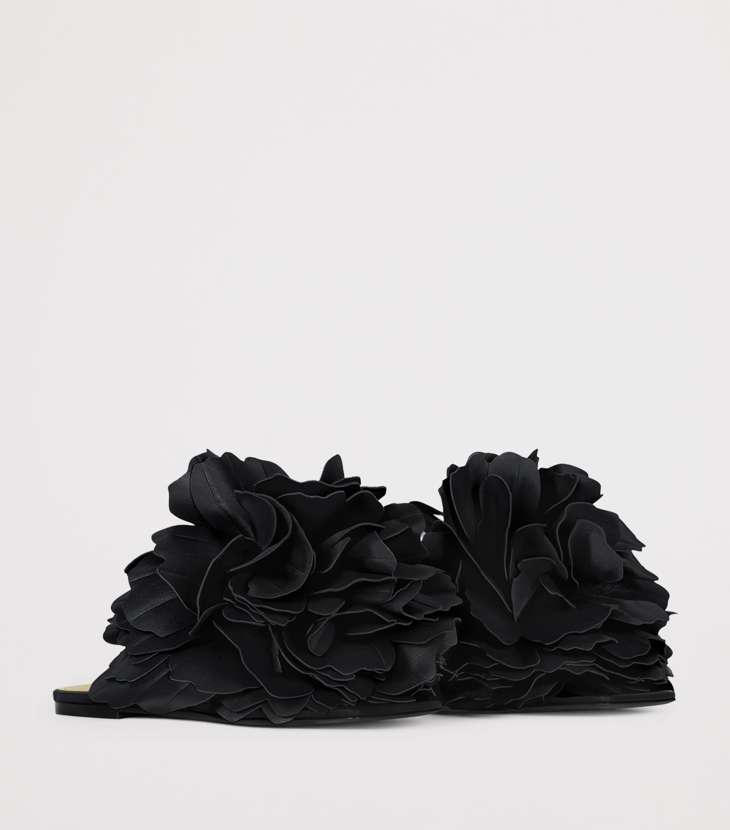 Givenchy Black Leather Boudoir Rose Sandals | Harrods UK