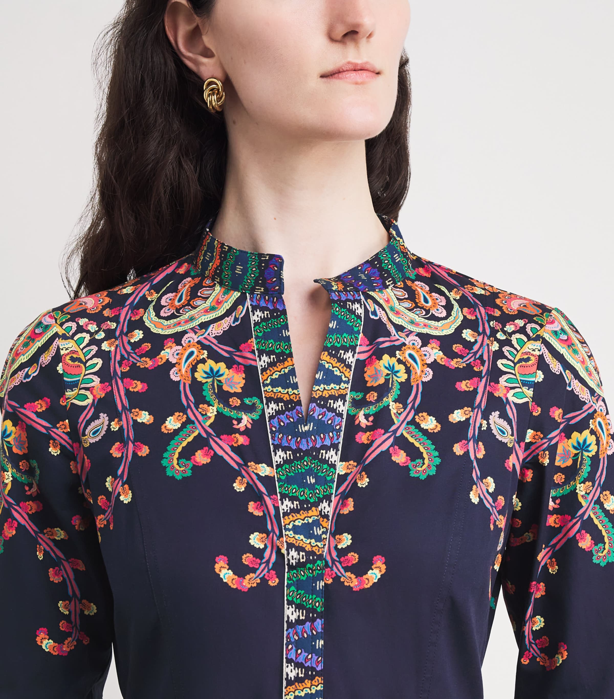 Etro Blue Cotton Paisley Maxi Dress | Harrods AU