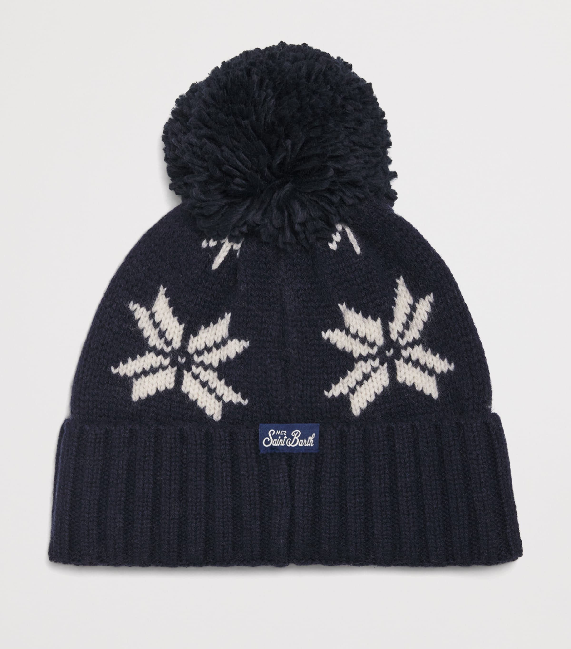 Mc2 Saint Barth Kids Black Cashmere Après Ski Bobble Hat | Harrods US
