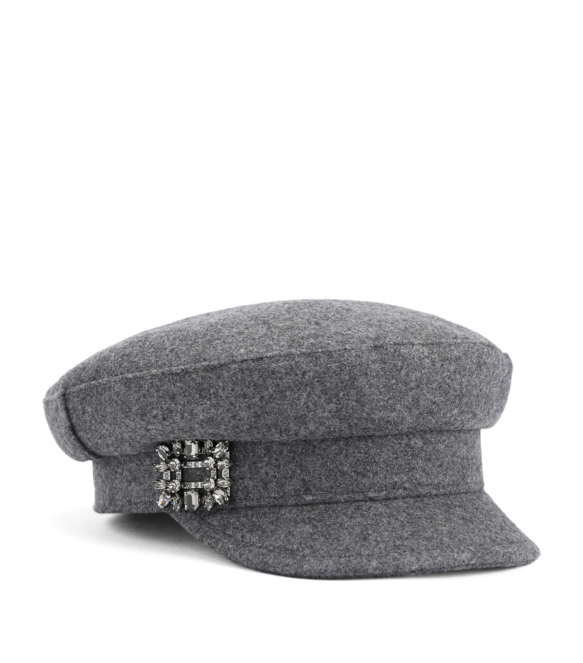Roger Vivier Grey Virgin Wool-Cashmere Baseball Cap | Harrods AU