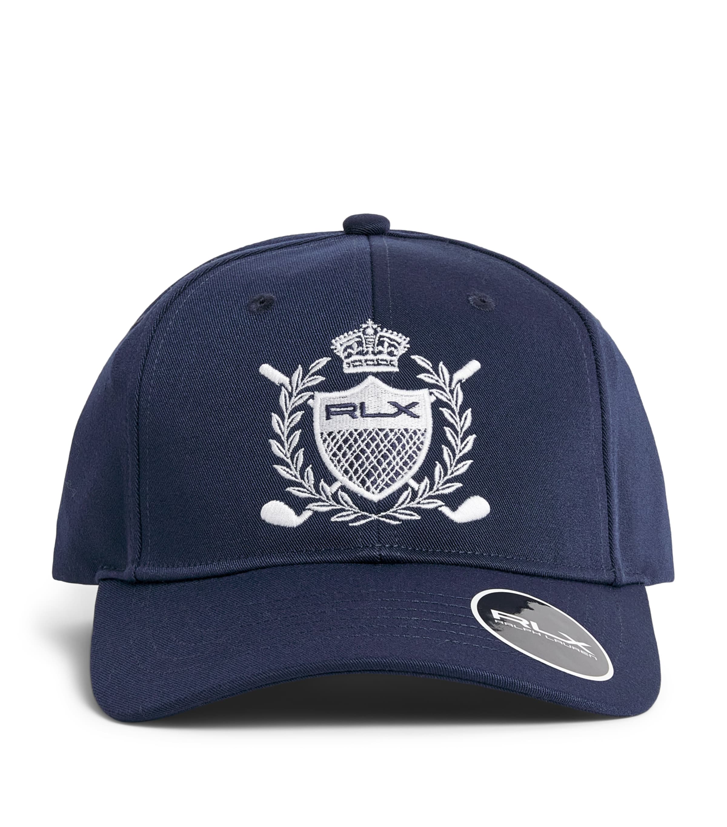RLX Ralph Lauren Embroidered Crest Baseball Cap | Harrods UK
