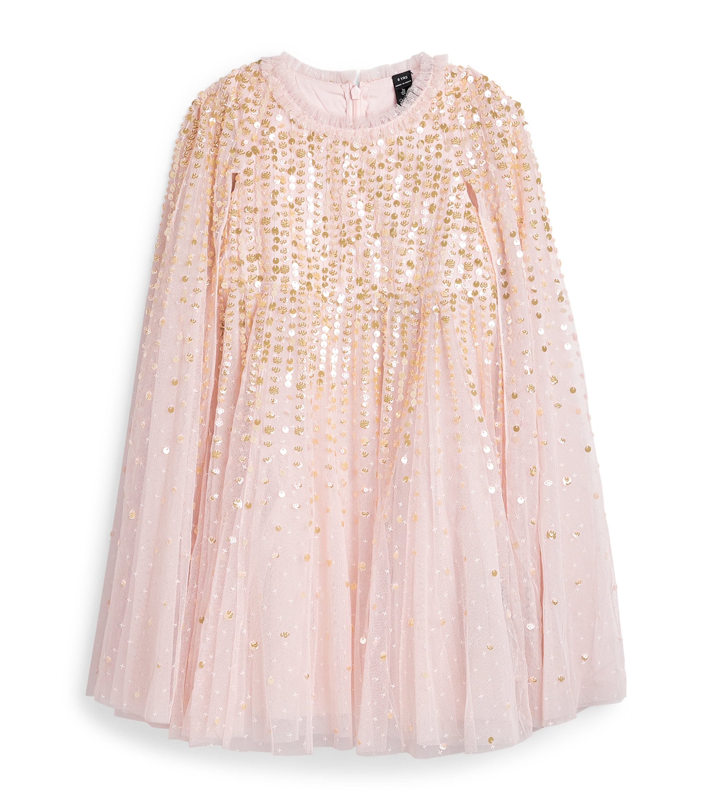 Needle & Thread Multi Tulle Sequin Moonlight Cape Dress (3-6 Years ...