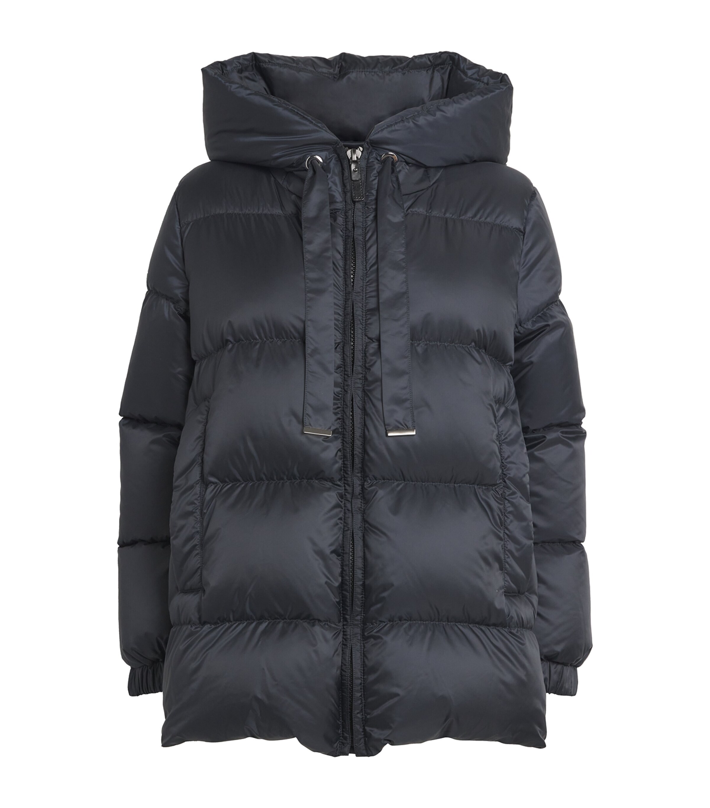 Max Mara Blue Hooded Puffer Jacket | Harrods US