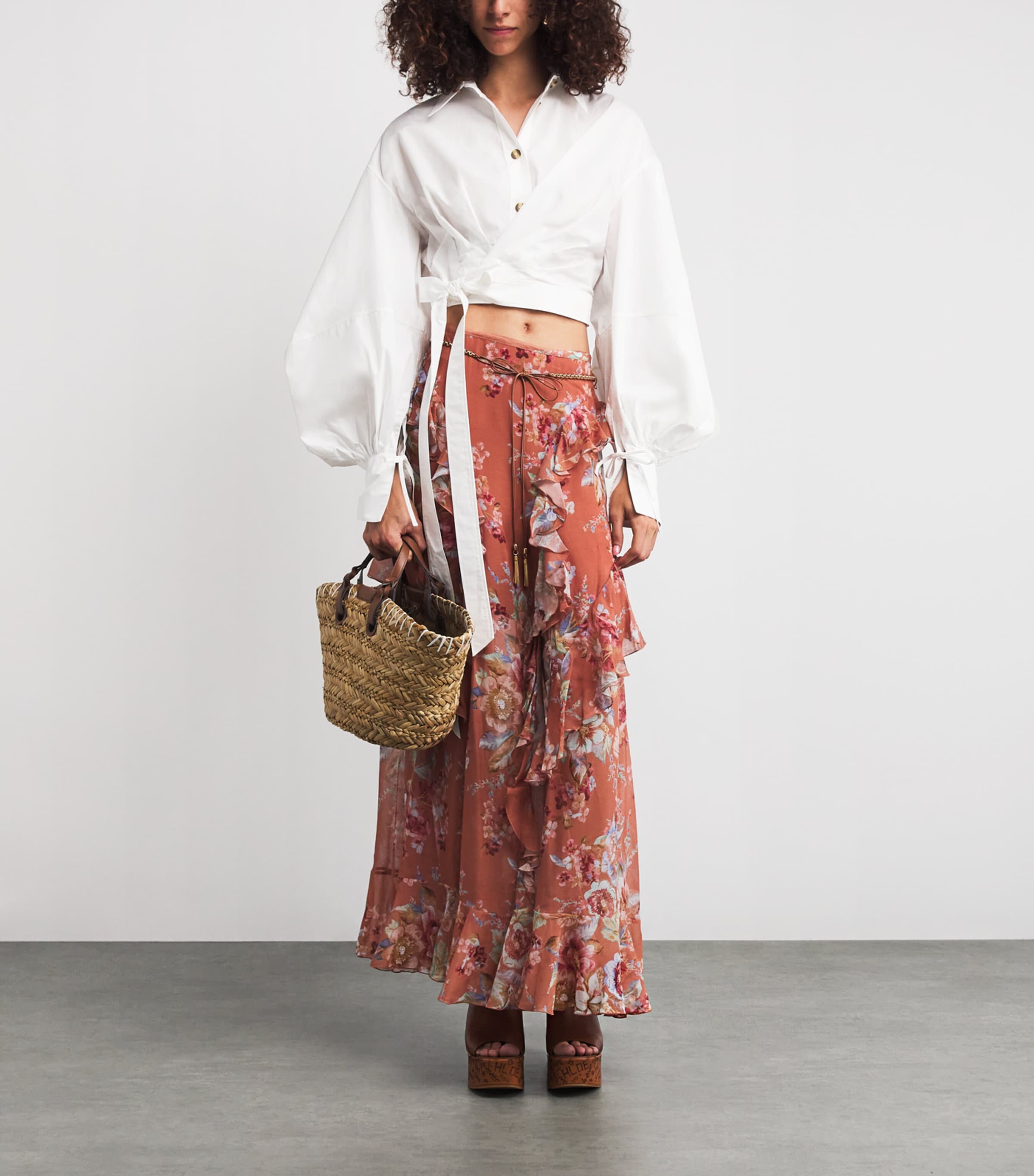 Zimmermann Ivory Cotton Poplin Rebellion Blouse | Harrods AU