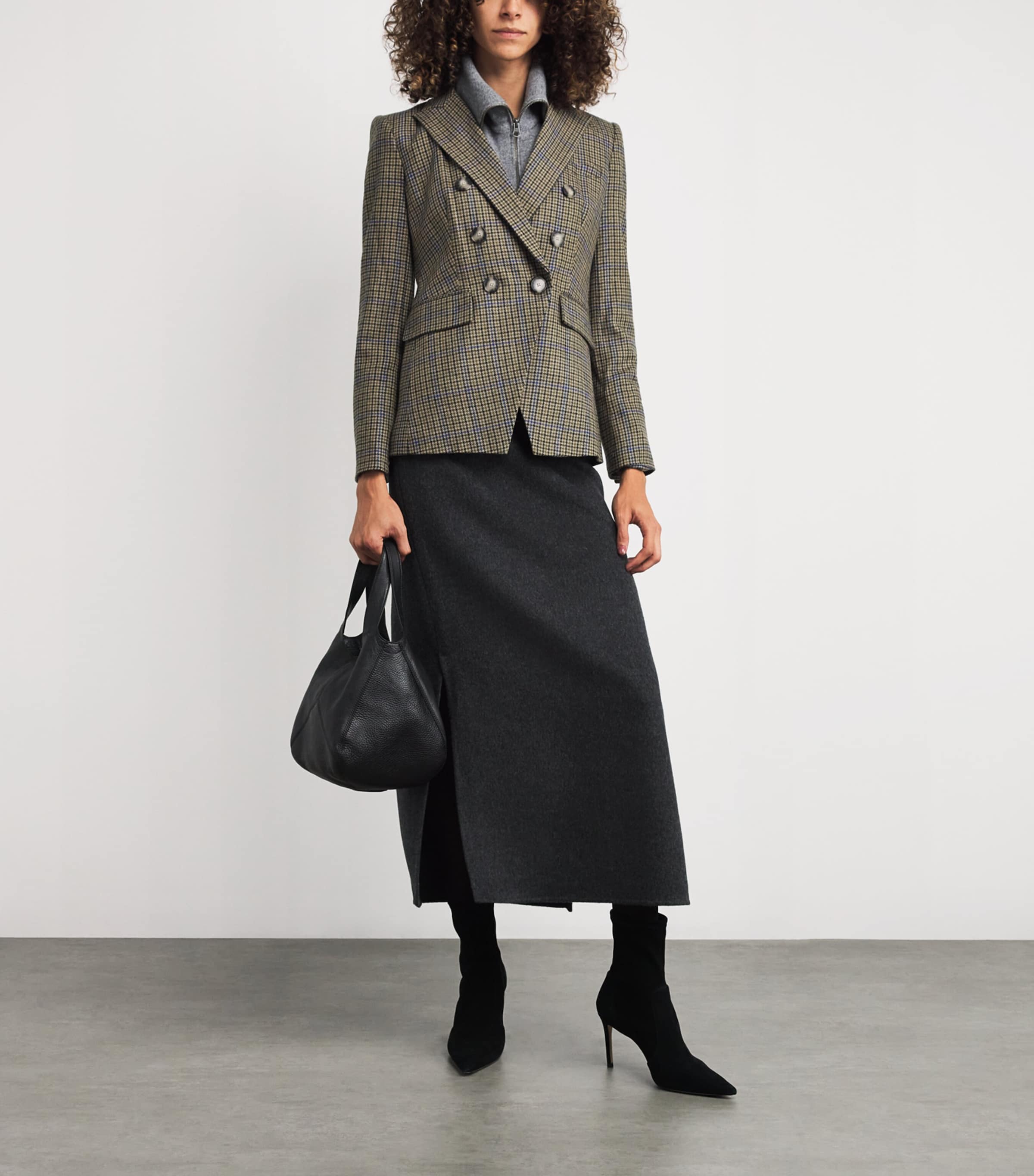 Veronica Beard Grey Wool-Cashmere Dickey | Harrods MX