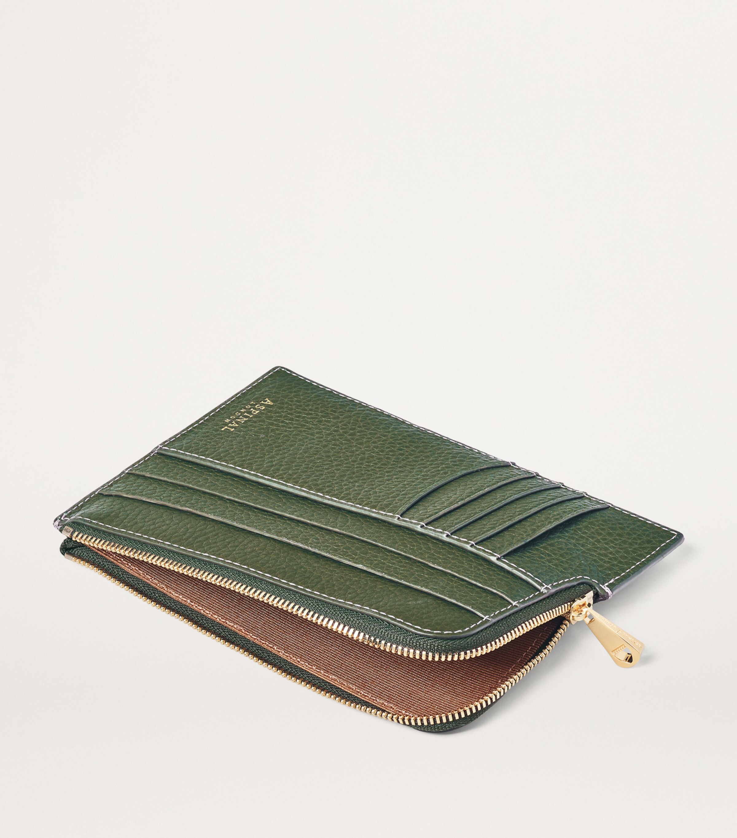 Aspinal Of London Green Leather Travel Wallet | Harrods US