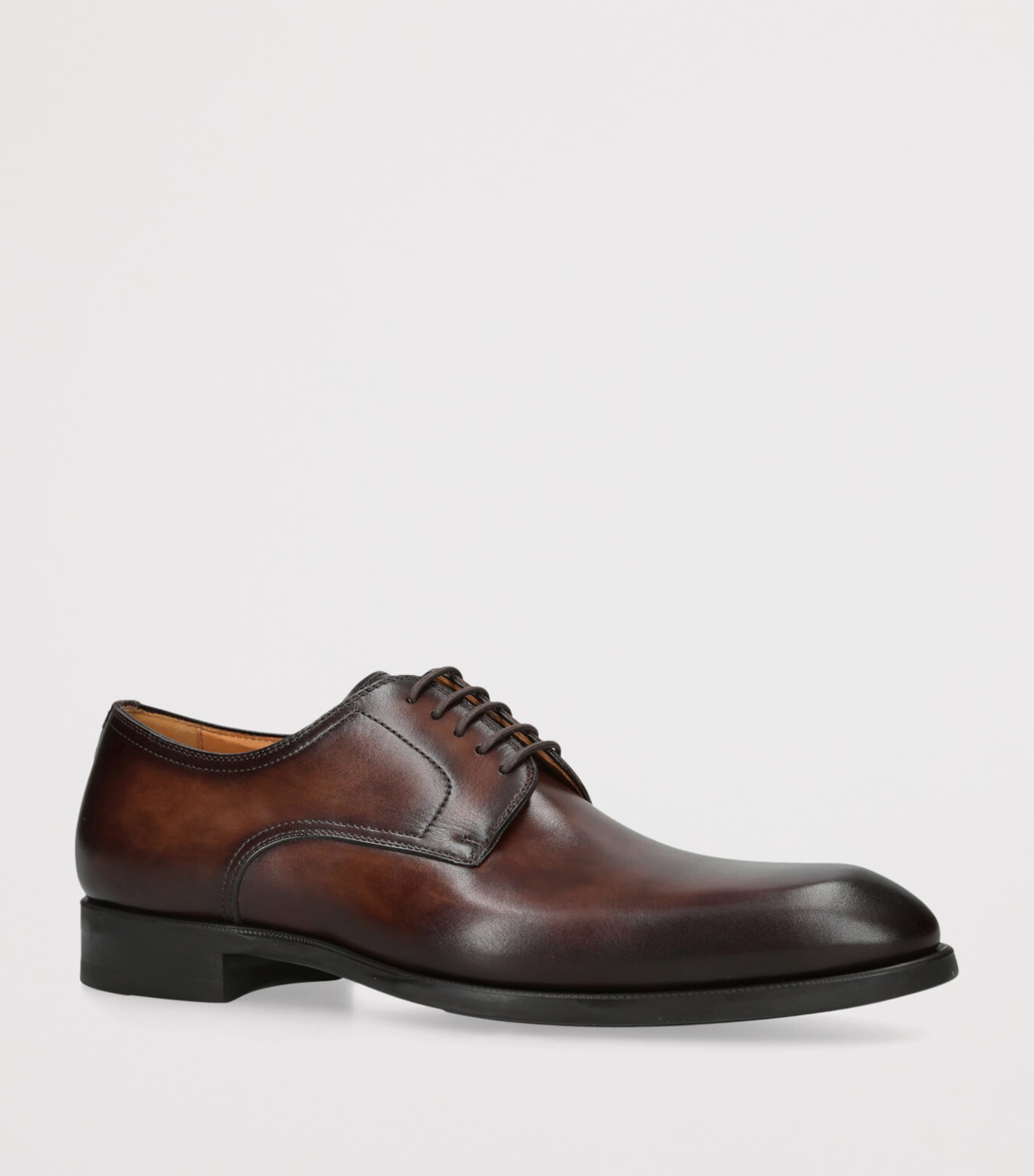 Magnanni Brown Leather Derby Shoes | Harrods UK