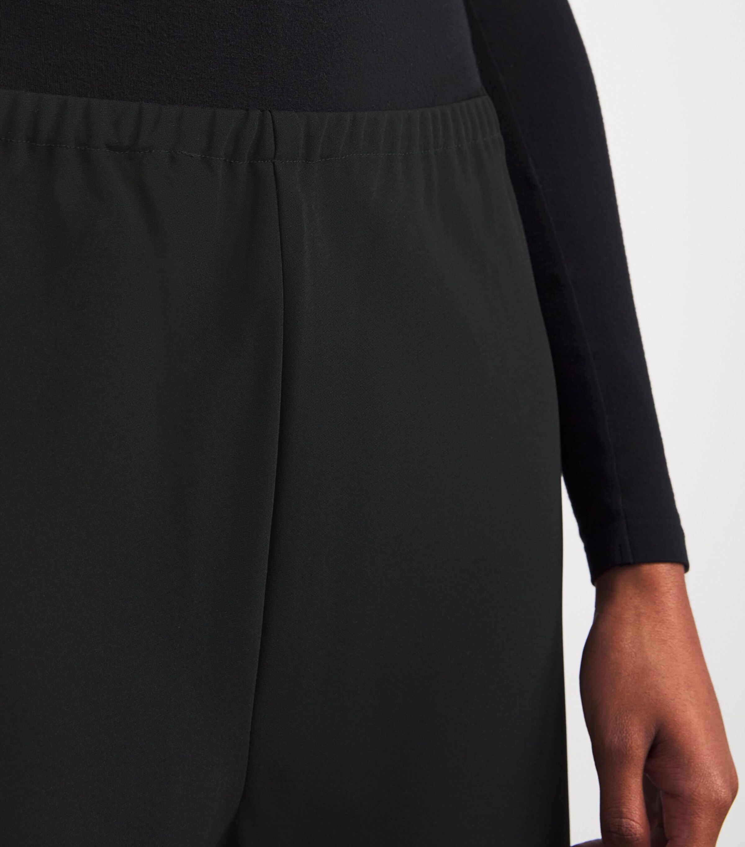 Almada Label Black Satin Bea Wide-Leg Trousers | Harrods UK