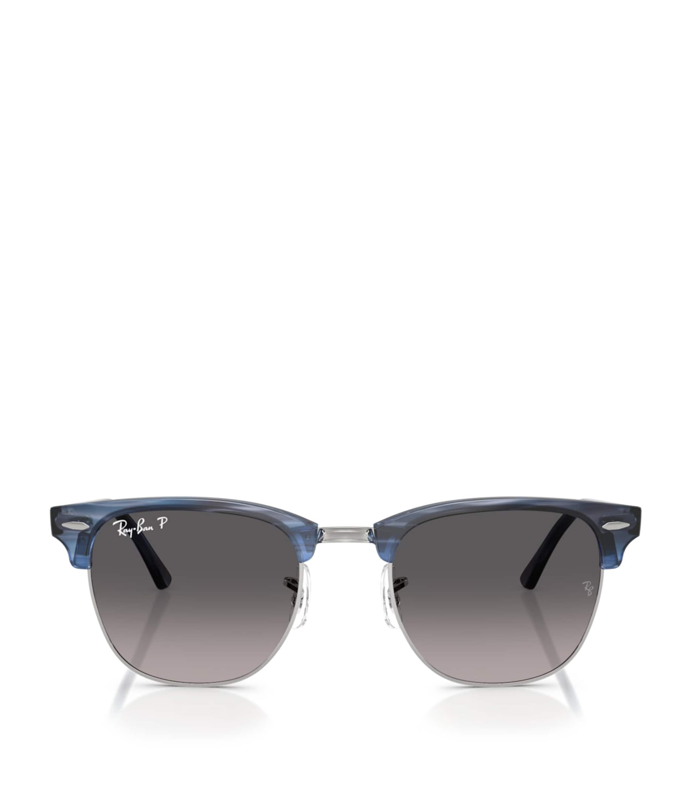 Ray-Ban Blue RB3016 Clubmaster Square Sunglasses | Harrods UK