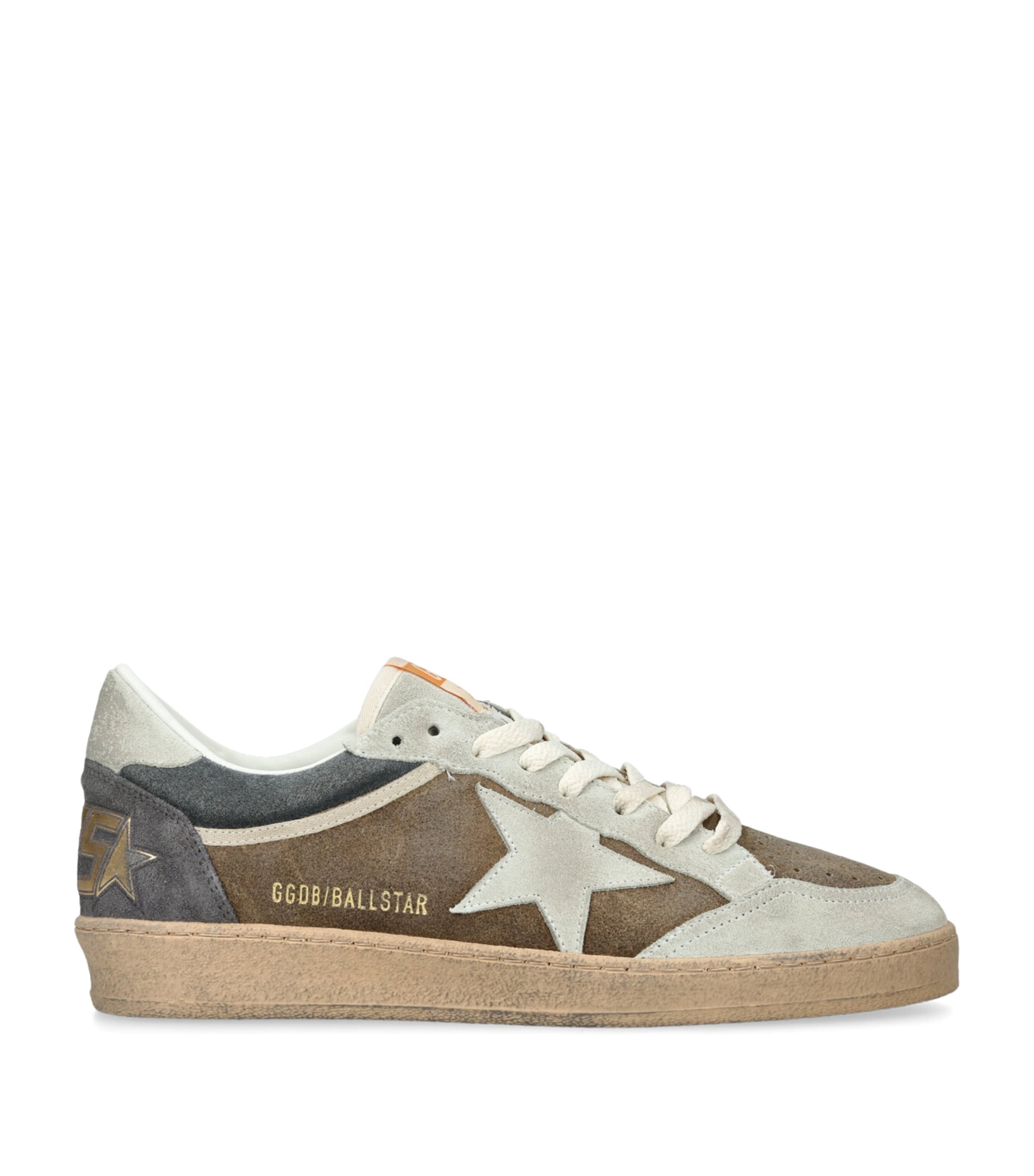 Golden Goose Beige Suede Ball Star Sneakers | Harrods FR