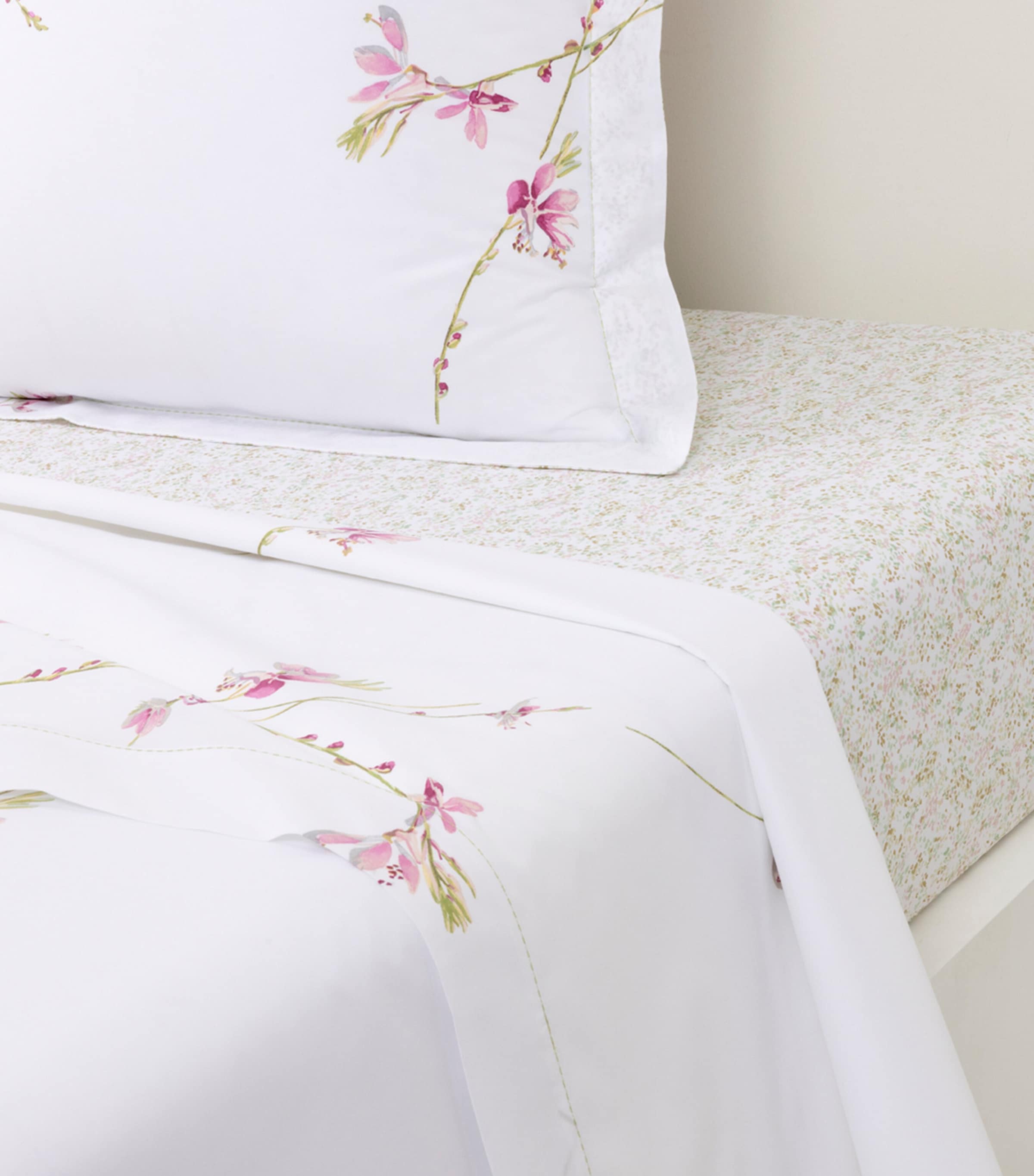 Yves Delorme Gaura Super King Flat Sheet (270cm x 295cm) | Harrods IN