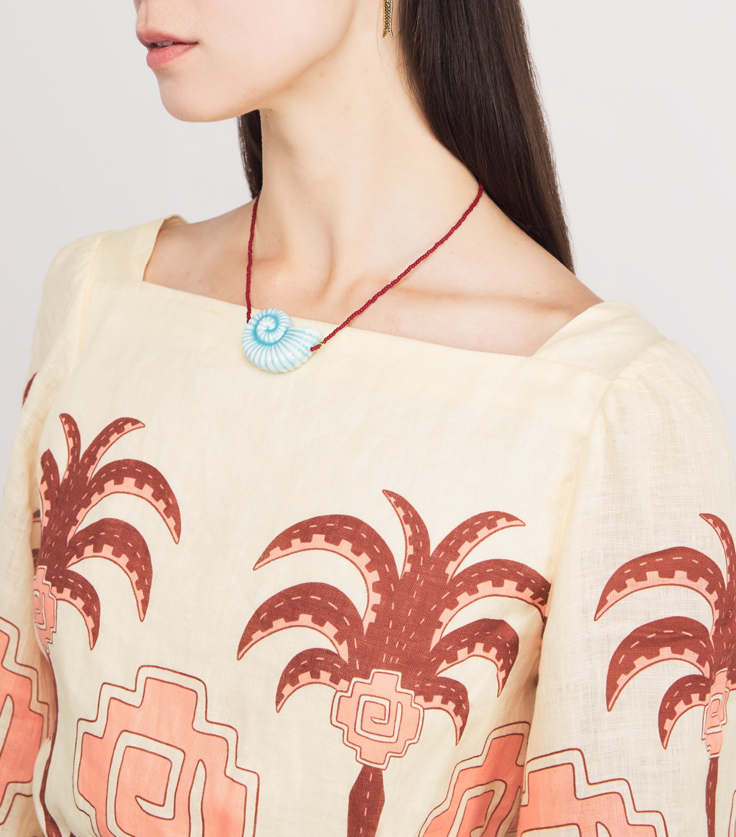 Johanna Ortiz Pink Linen Wave After Wave Mini Dress | Harrods IT