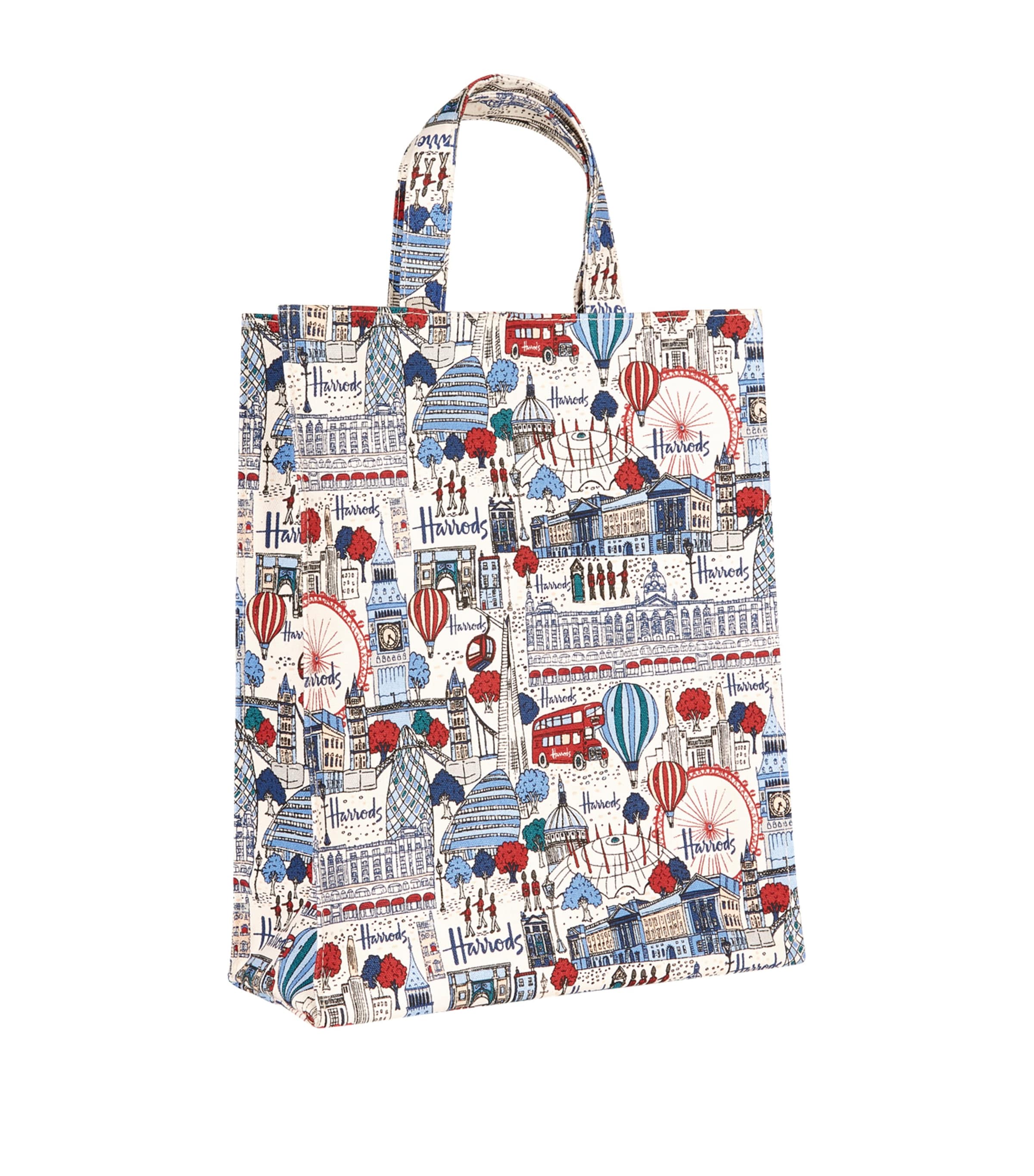 Harrods Blue Medium Pretty City Shopper Bag | Harrods UK