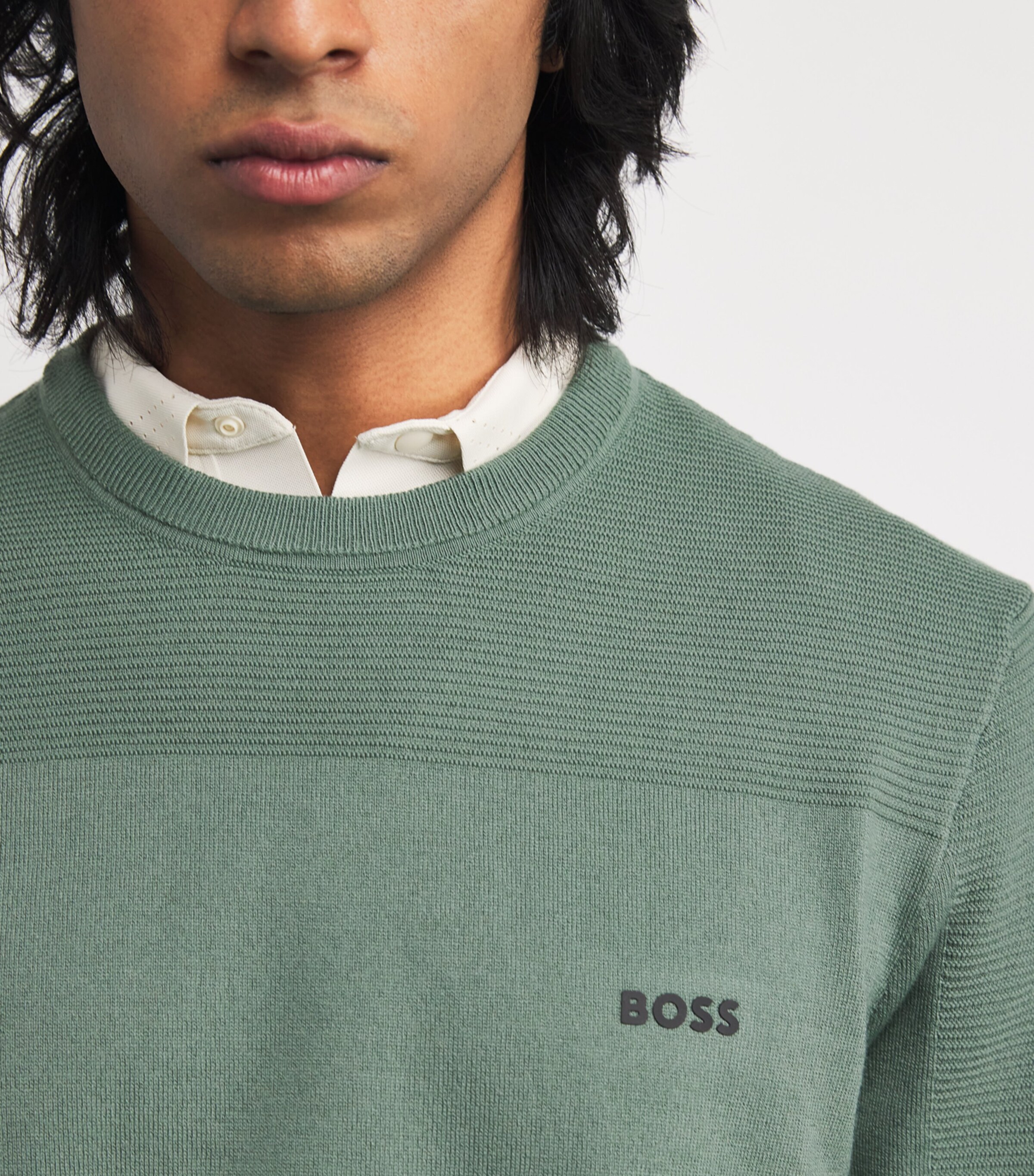 BOSS Green Logo Momentum-X Sweatshirt | Harrods UK