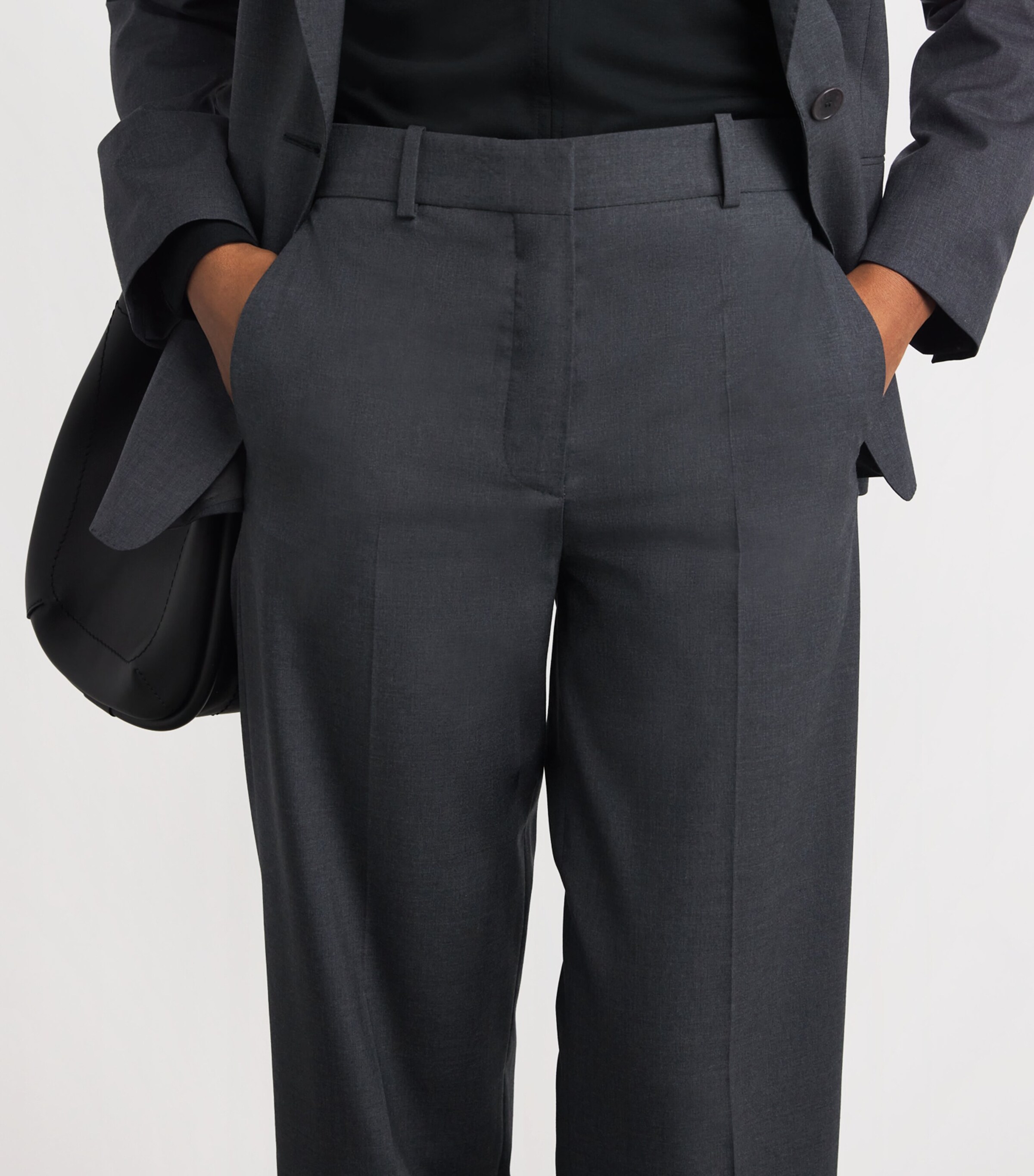 Joseph Grey Virgin Wool Trina Trousers | Harrods US