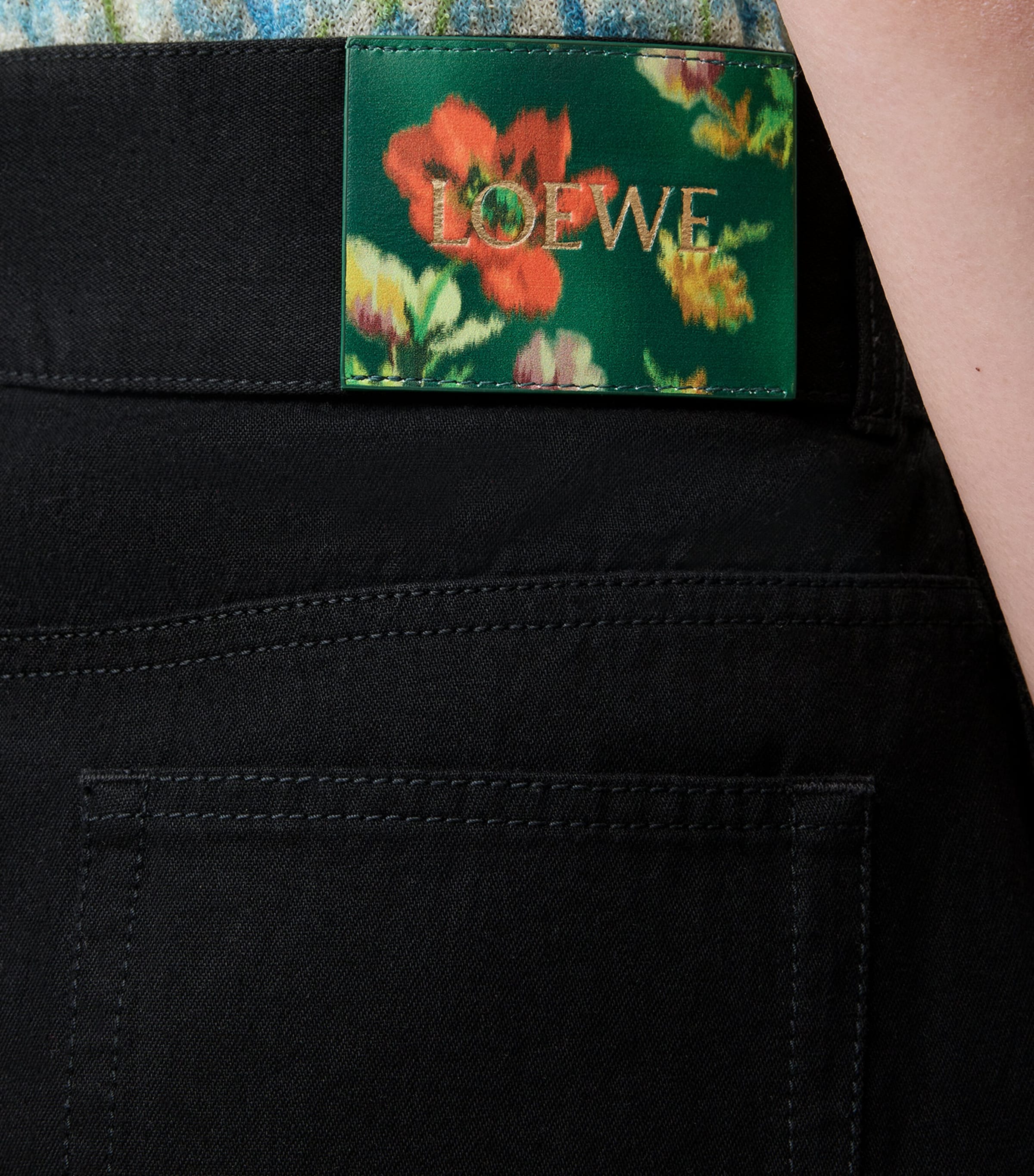 LOEWE Wrap Wide-Leg Jeans | Harrods SG