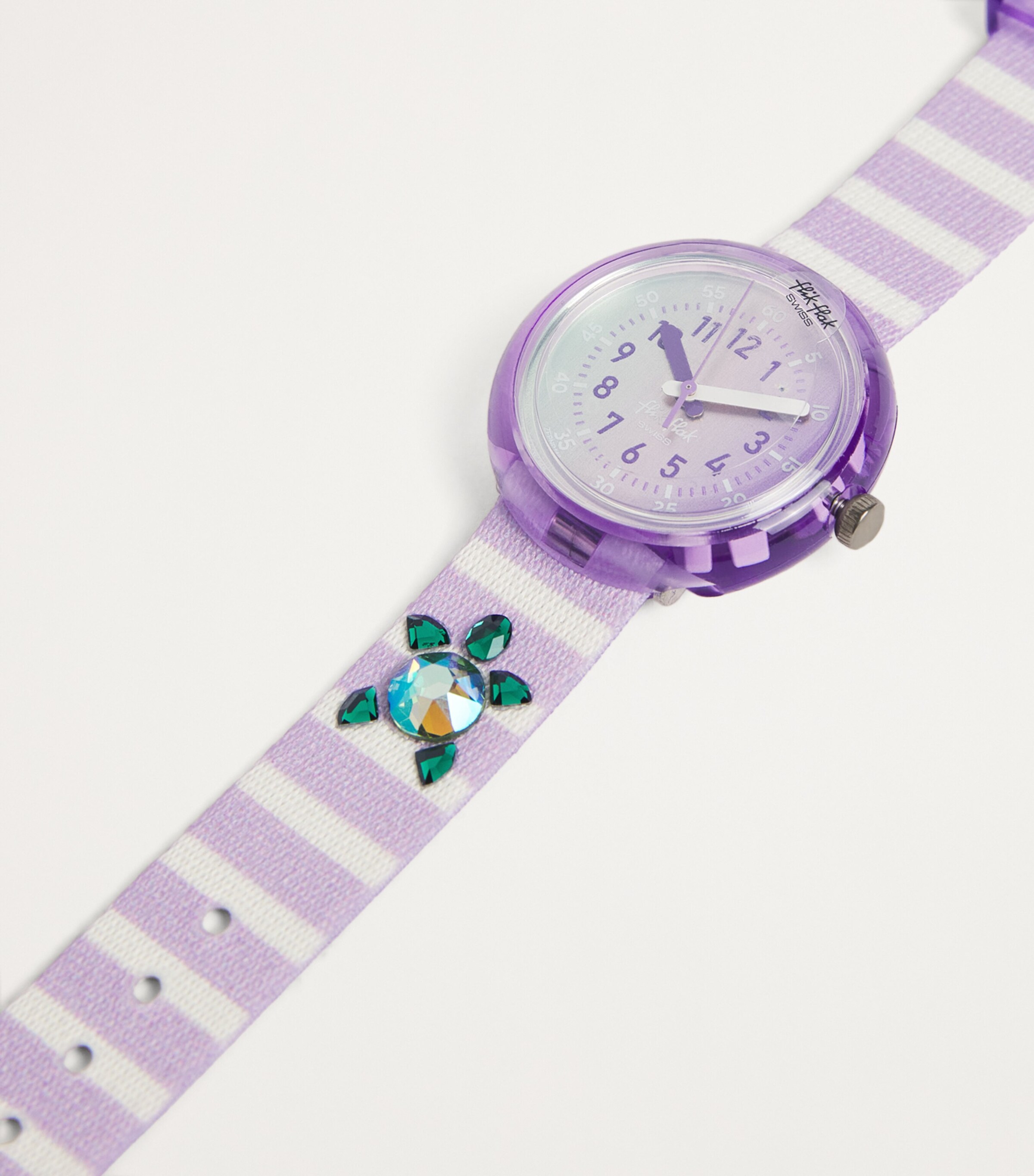 Flik Flak Purple Shining Turtle Watch 31.85mm | Harrods US