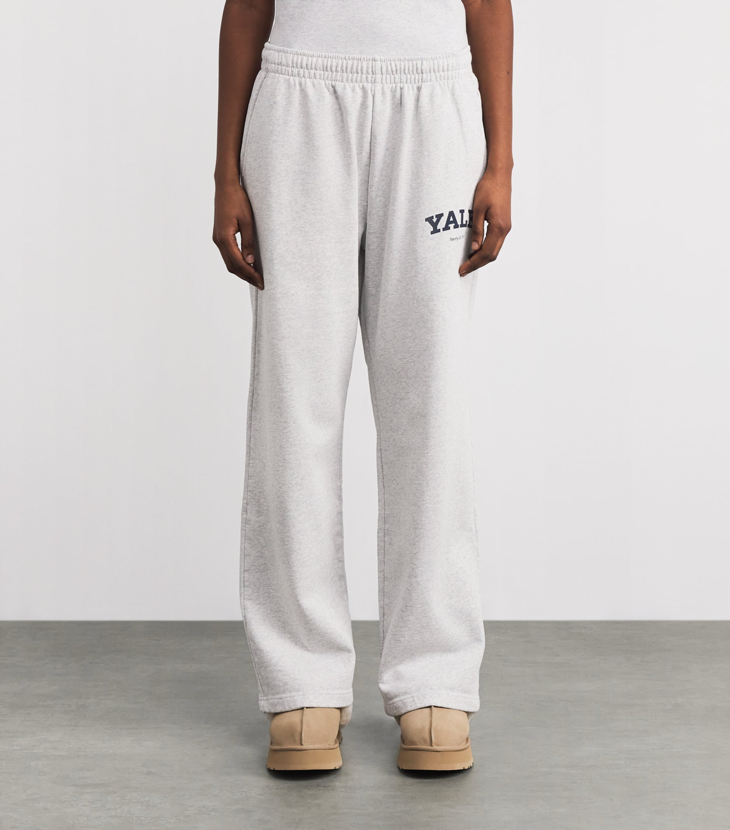 Sporty & Rich Grey Cotton Yale Sweatpants | Harrods UK