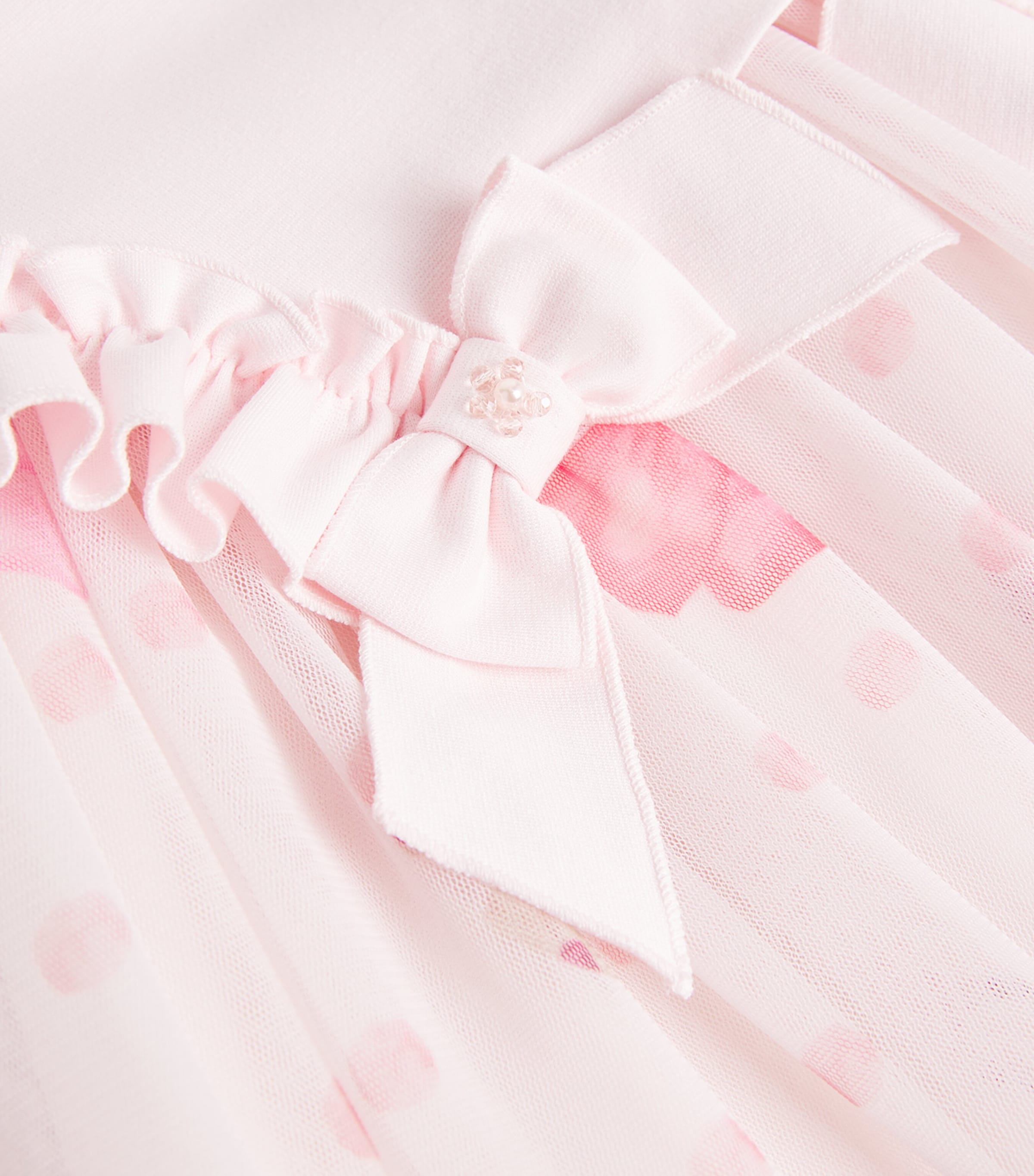 Bimbalo Pink Ruffle Bow Rosa Dress (1-24 Months) | Harrods US