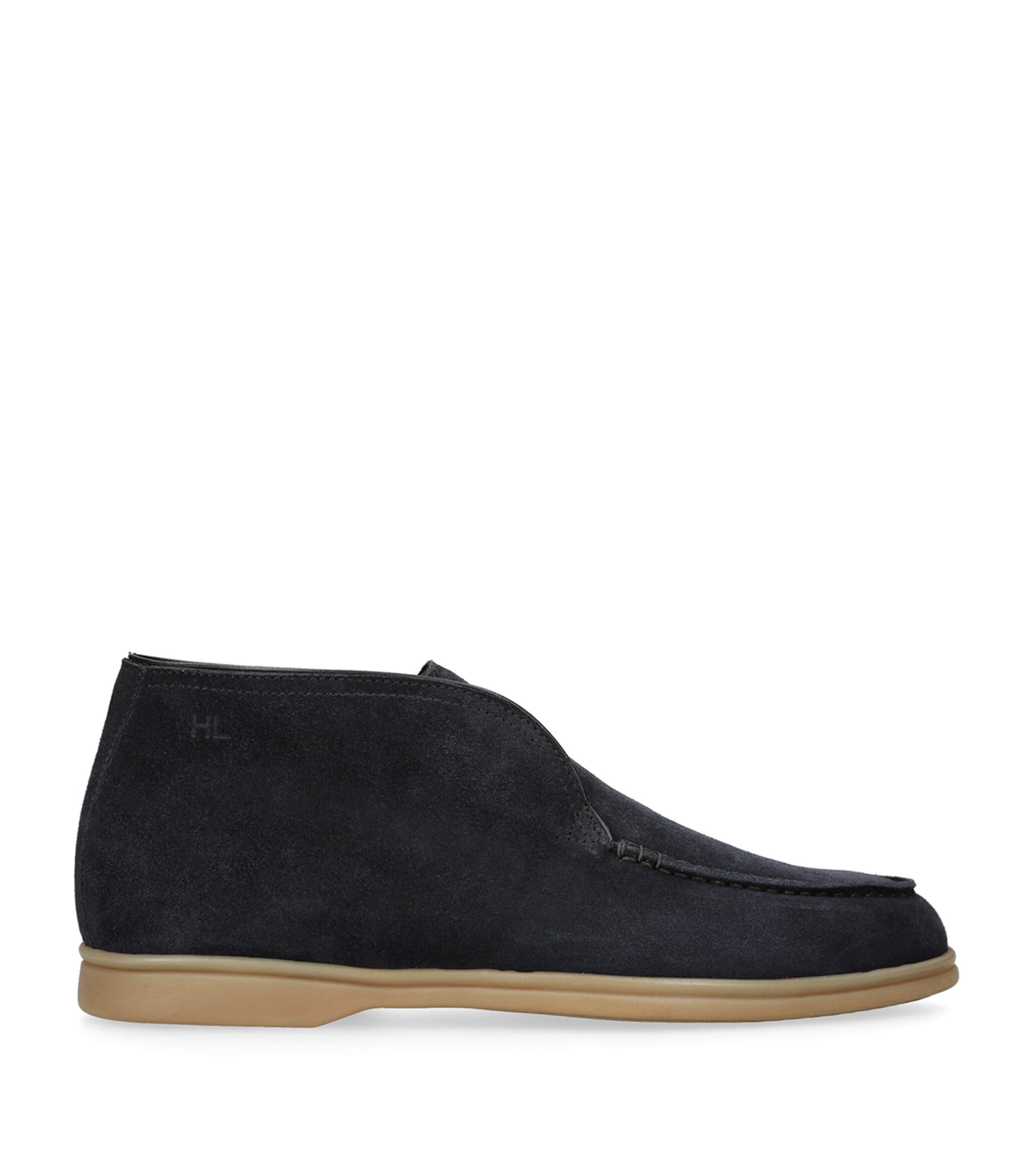 Harrys London Navy Suede Tower Boots | Harrods UK