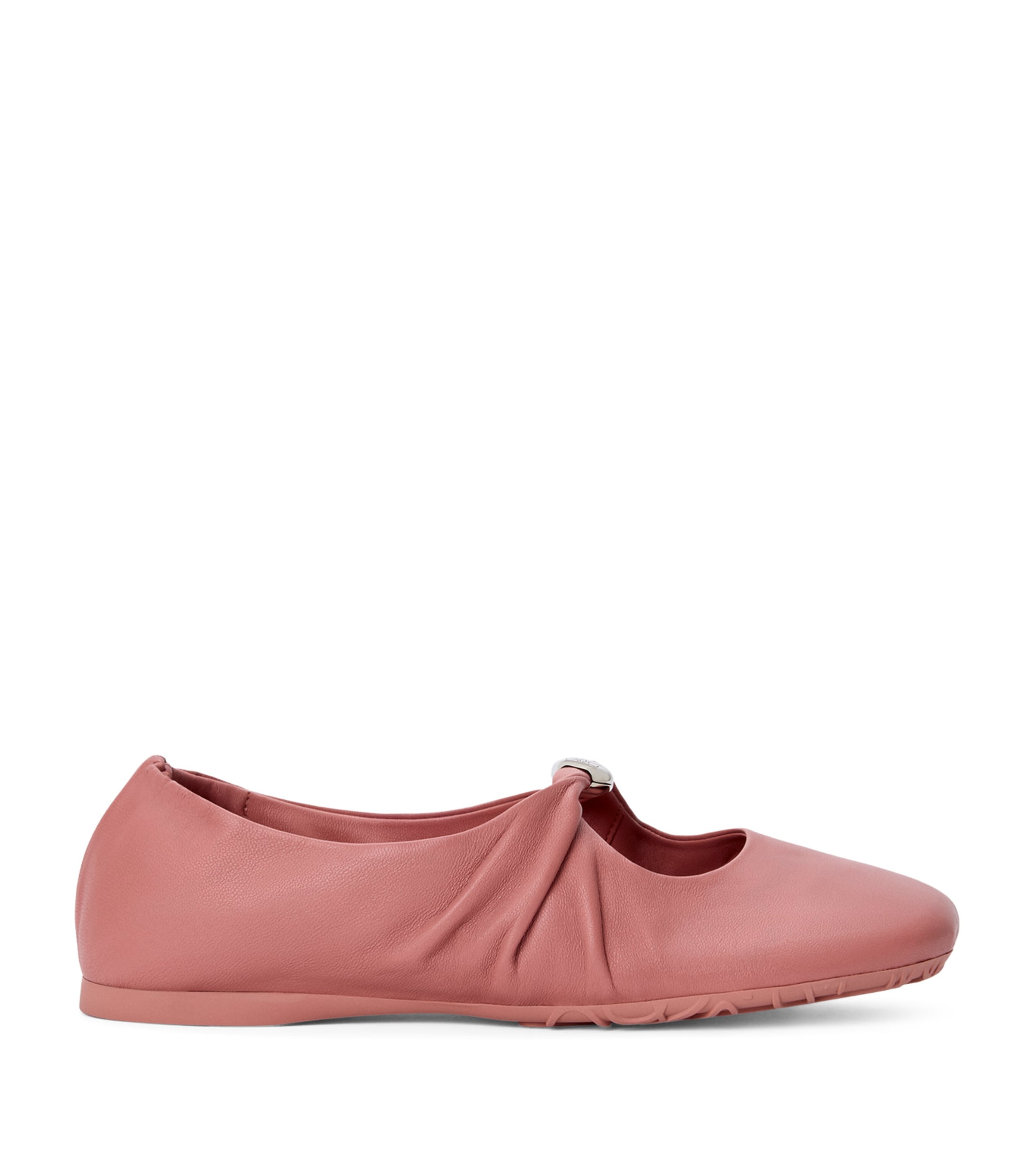 LOEWE Pink Leather Pebble Soft Ballet Flats | Harrods NZ