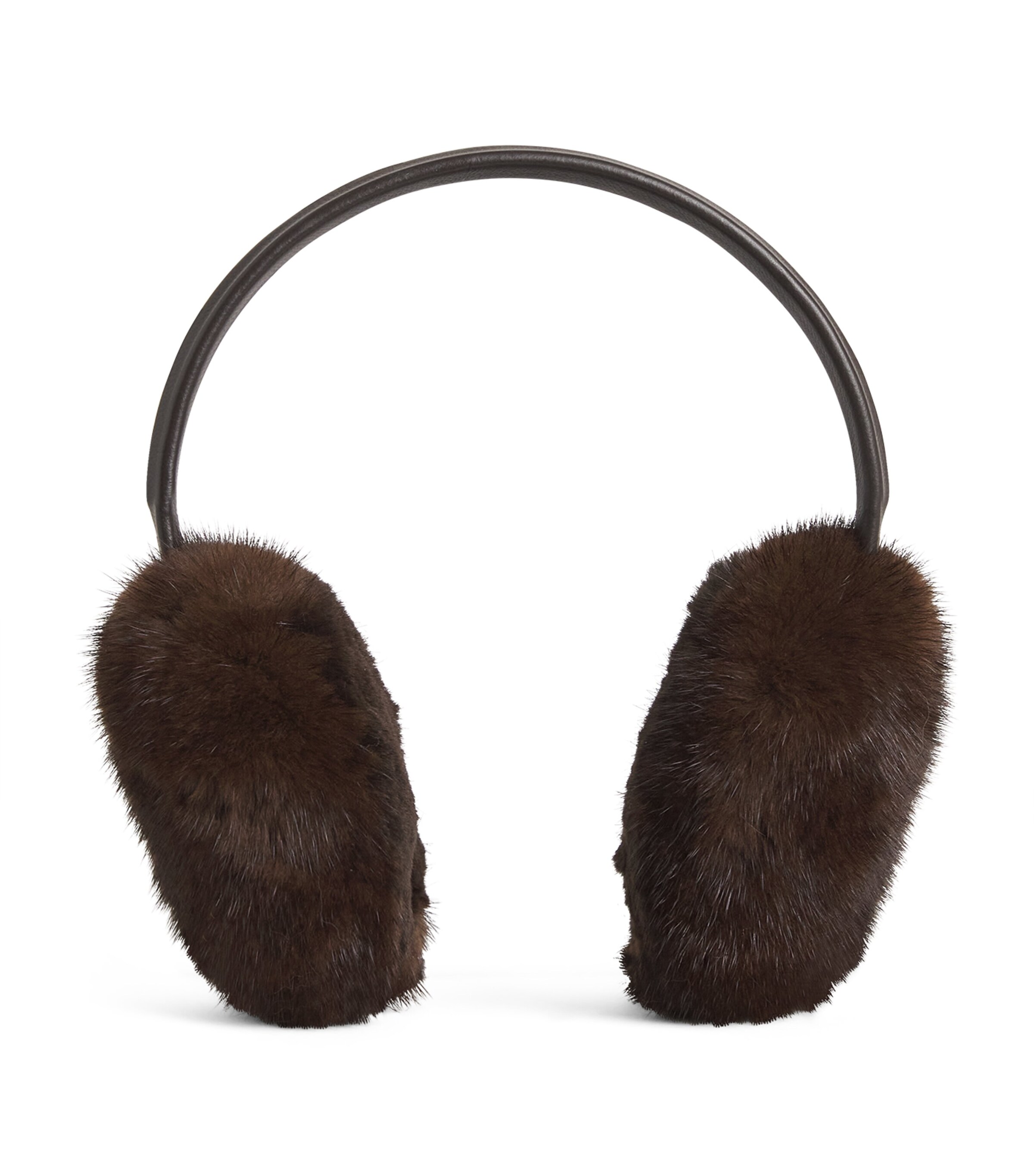 Yves Salomon Beige Mink-Leather Earmuffs | Harrods AU