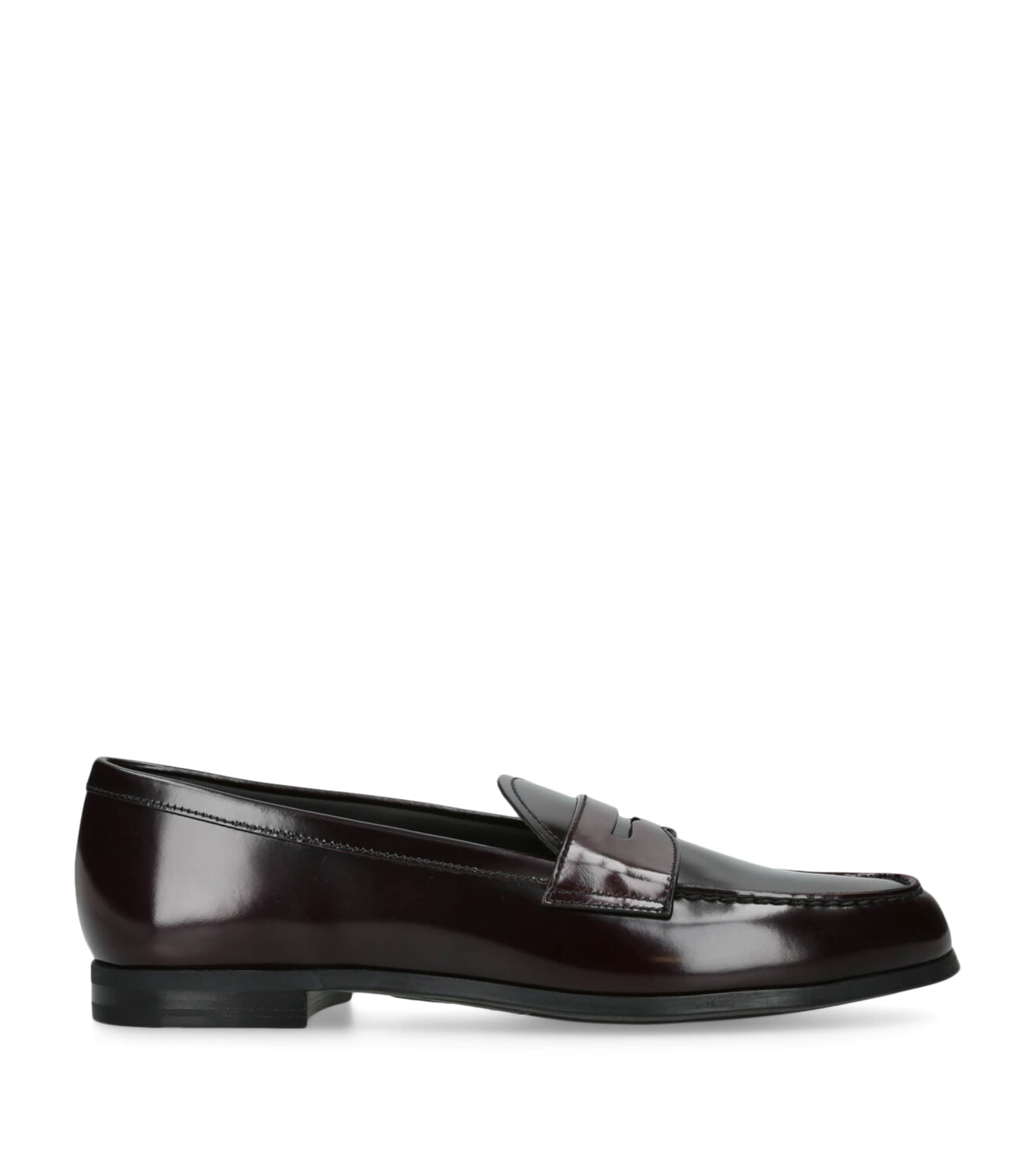 Church's Burgundy Leather Natalie Loafers | Harrods SA