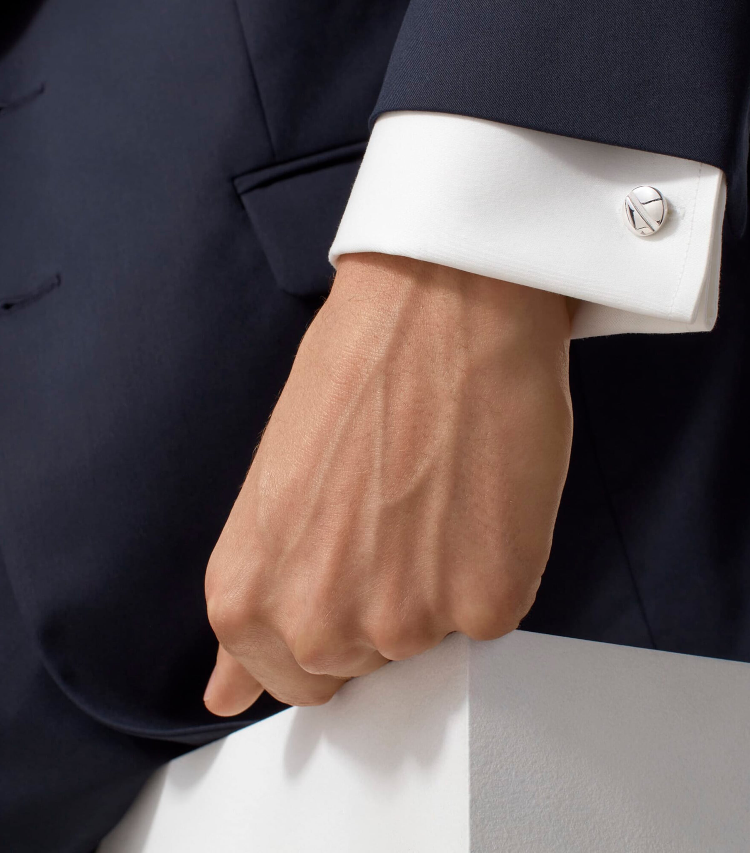 Cartier Sterling Silver Santos de Cartier Cufflinks | Harrods UK Cartier Sterling Silver Santos de Cartier Cufflinks | Harrods UK