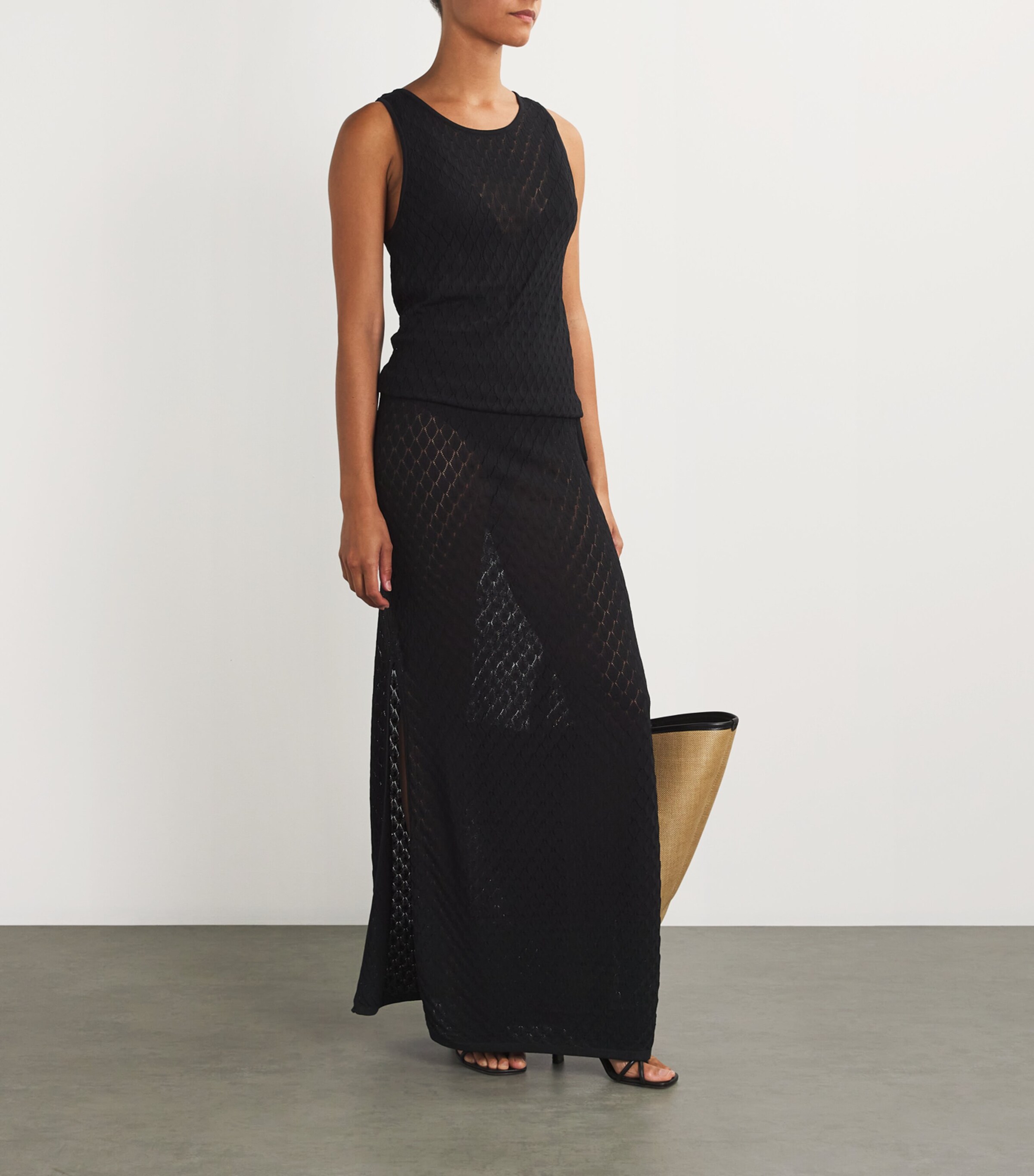 Melissa Odabash Black Mia Maxi Dress | Harrods UK