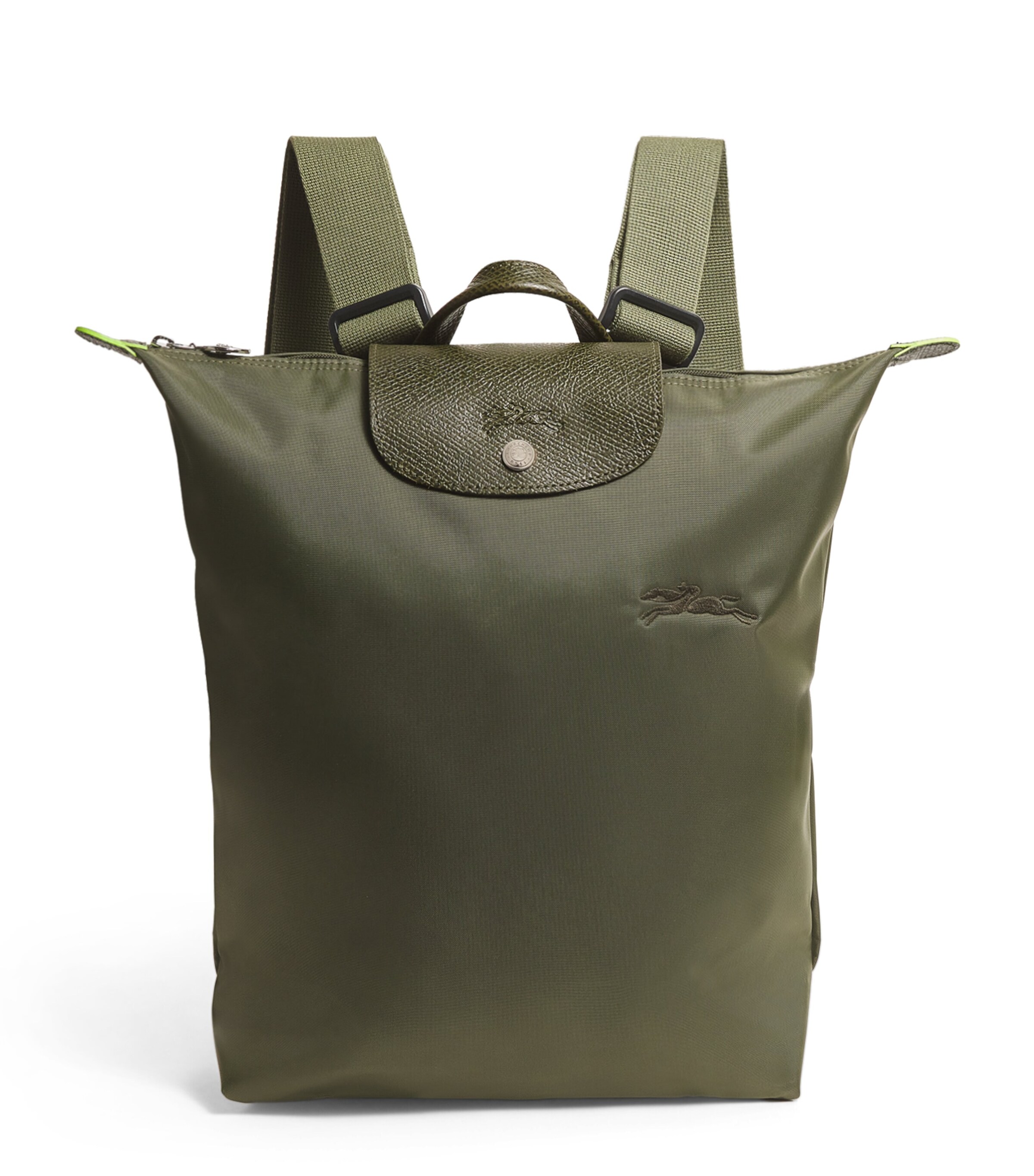 Longchamp Green Le Pliage Green Backpack | Harrods UK