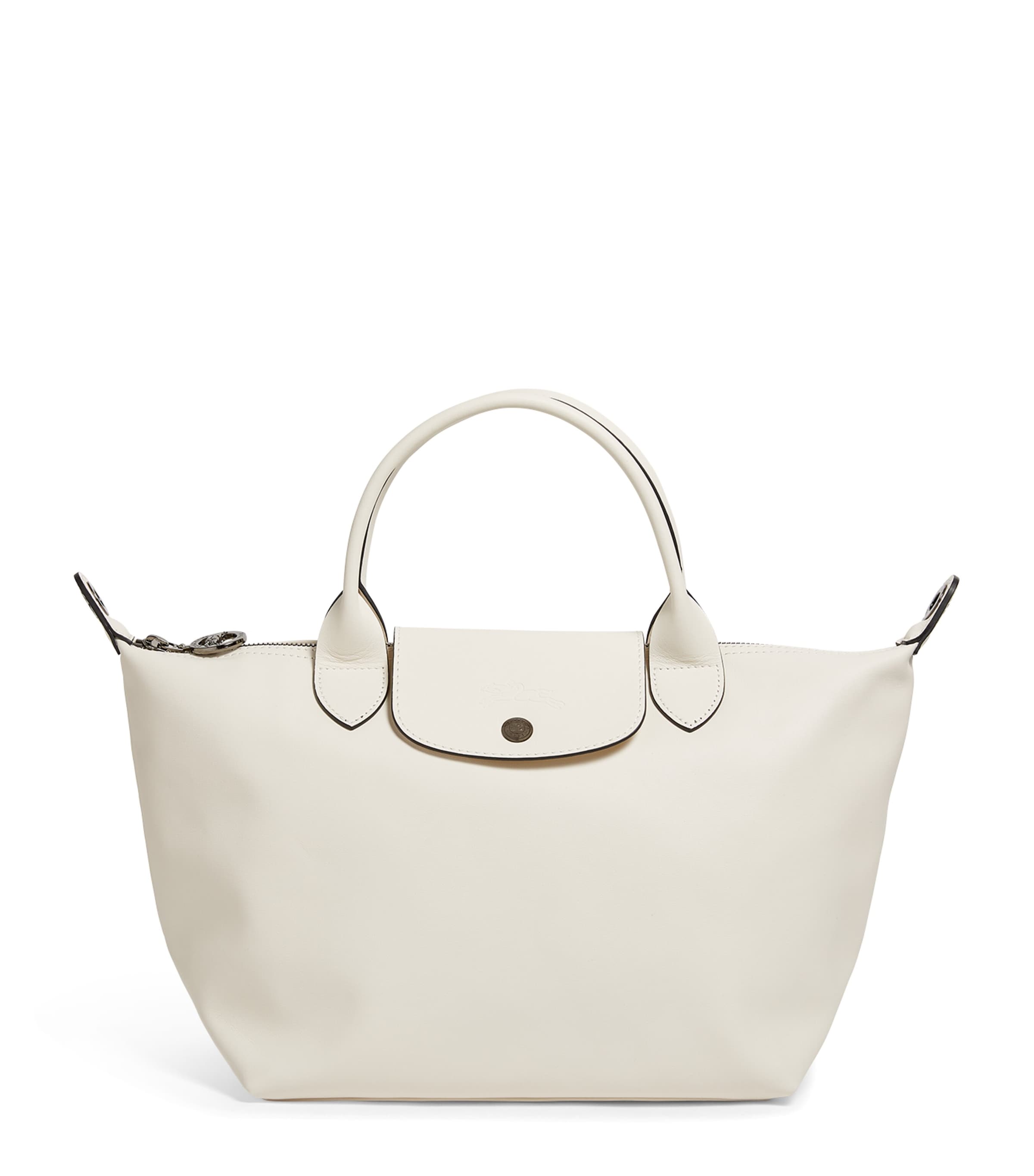 Longchamp Ivory Small Leather Le Pliage Xtra Handbag | Harrods UK
